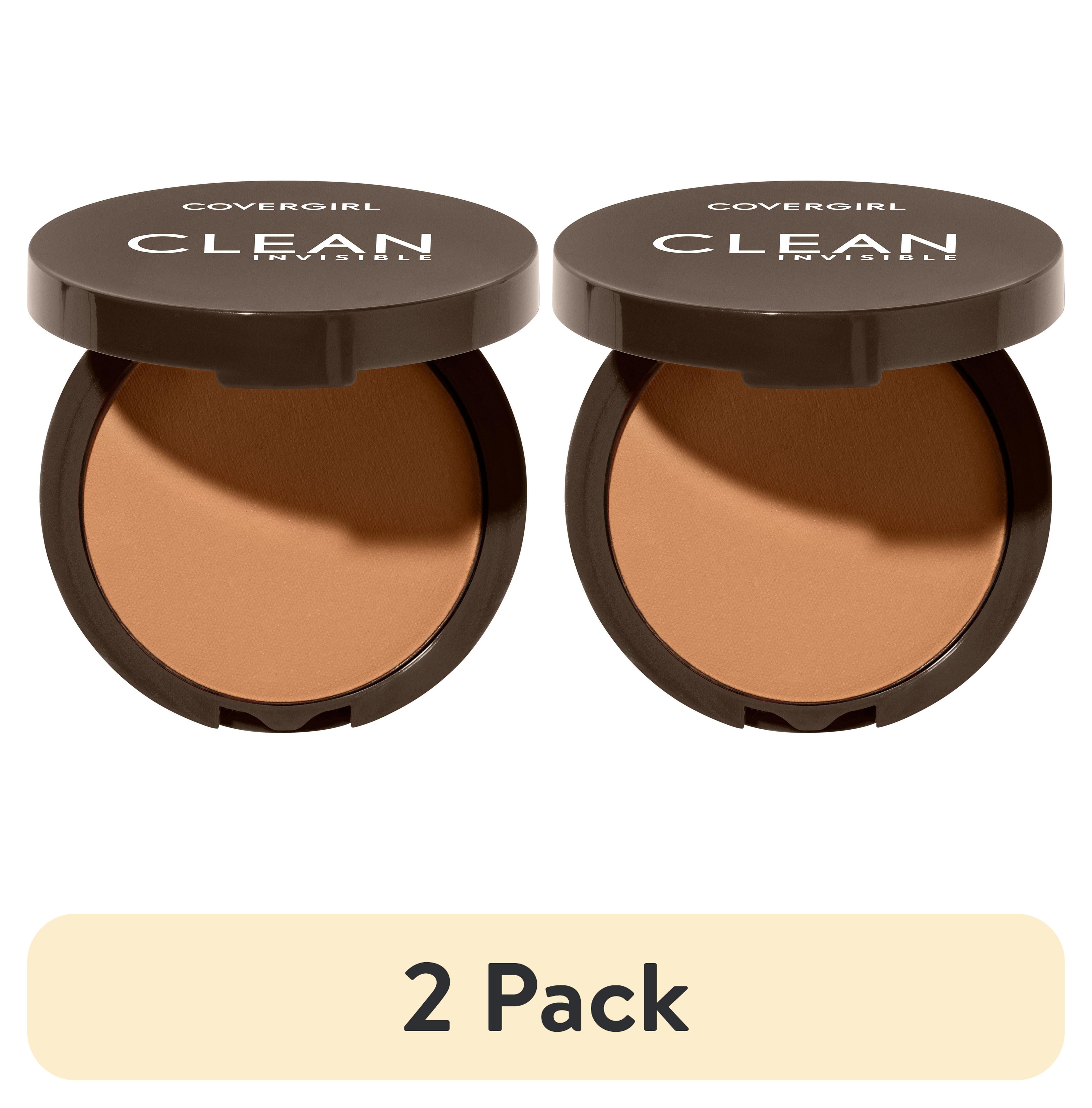 (2 pack) COVERGIRL Clean Invisible Pressed Powder, 158 Warm Nude, 0.38 ...