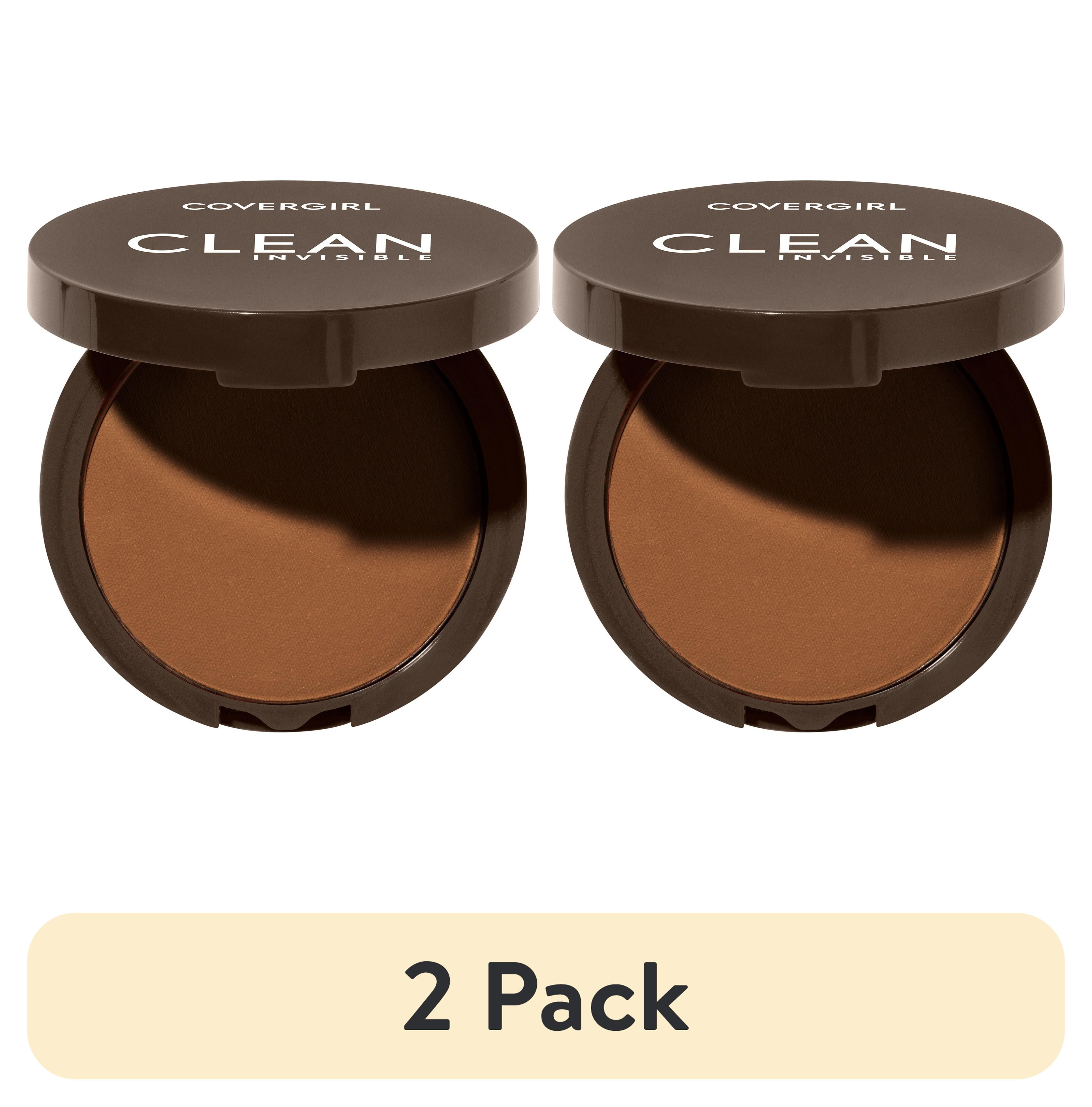 (2 pack) COVERGIRL Clean Invisible Pressed Powder, 180 Golden Caramel ...