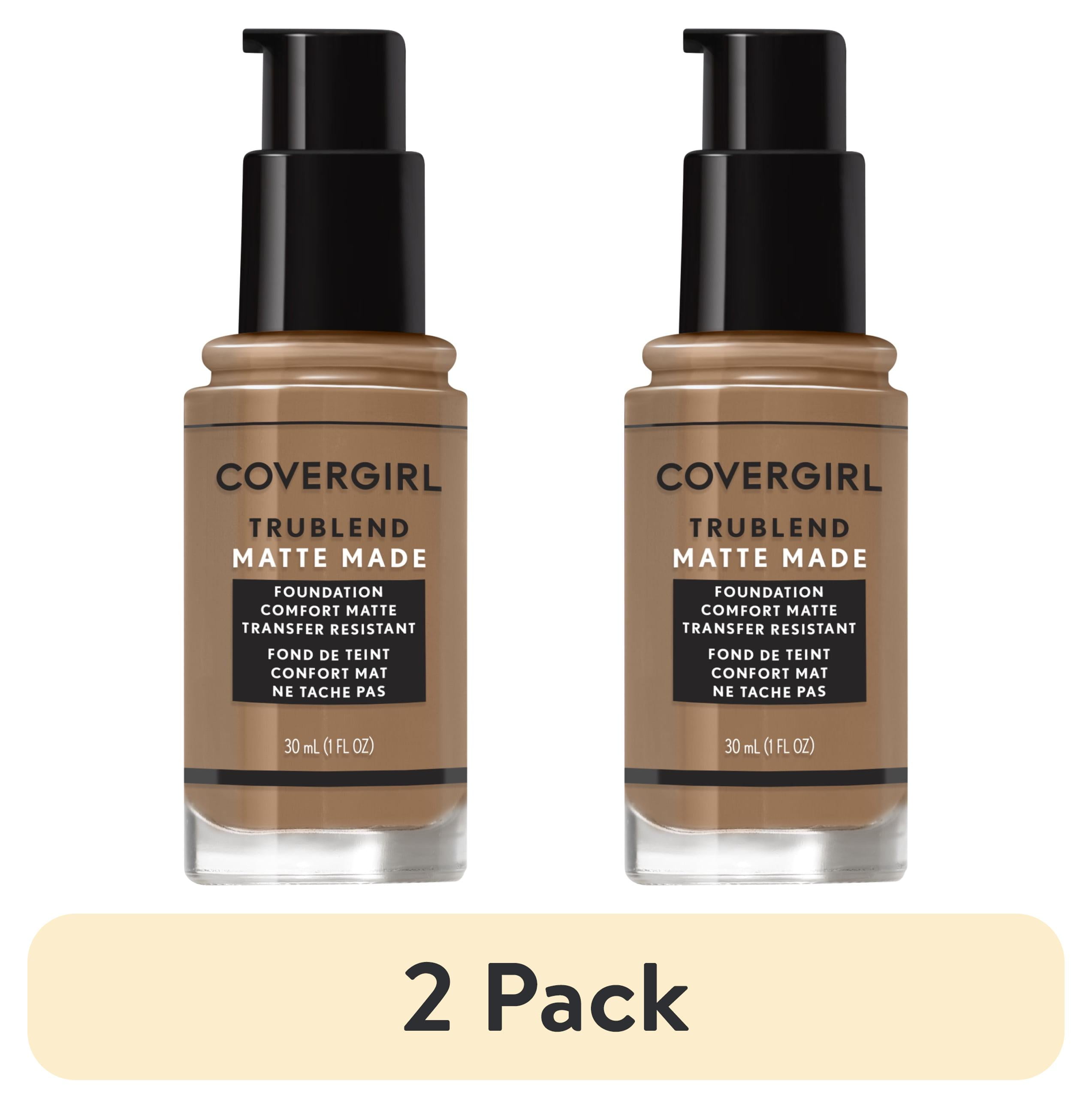 (2 pack) COVERGIRL TruBlend Matte Made Liquid Foundation, D-30 Bronze ...