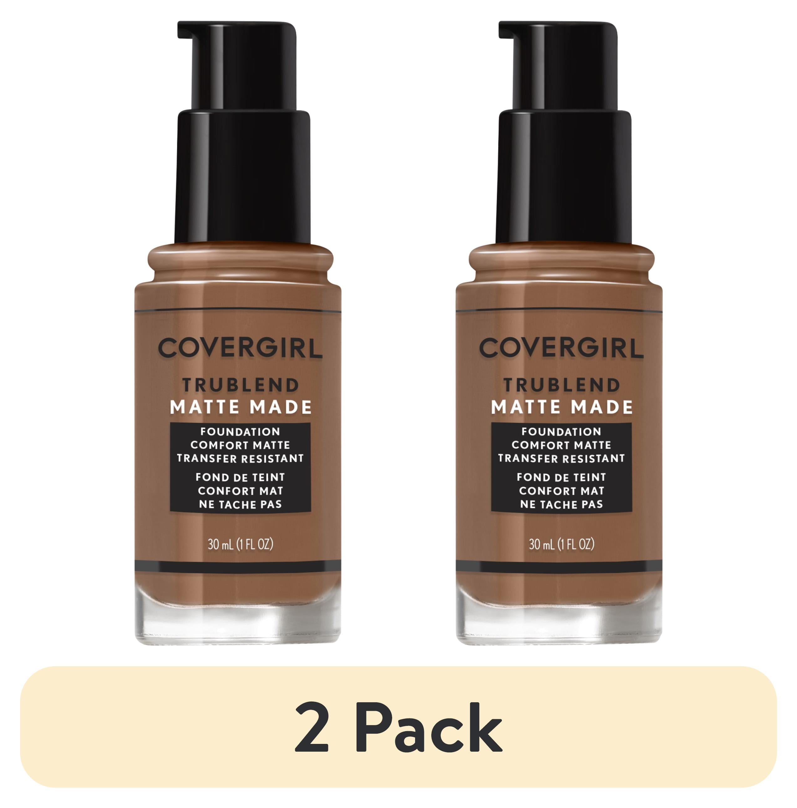 (2 pack) COVERGIRL TruBlend Matte Made Liquid Foundation, D60 Toasted ...