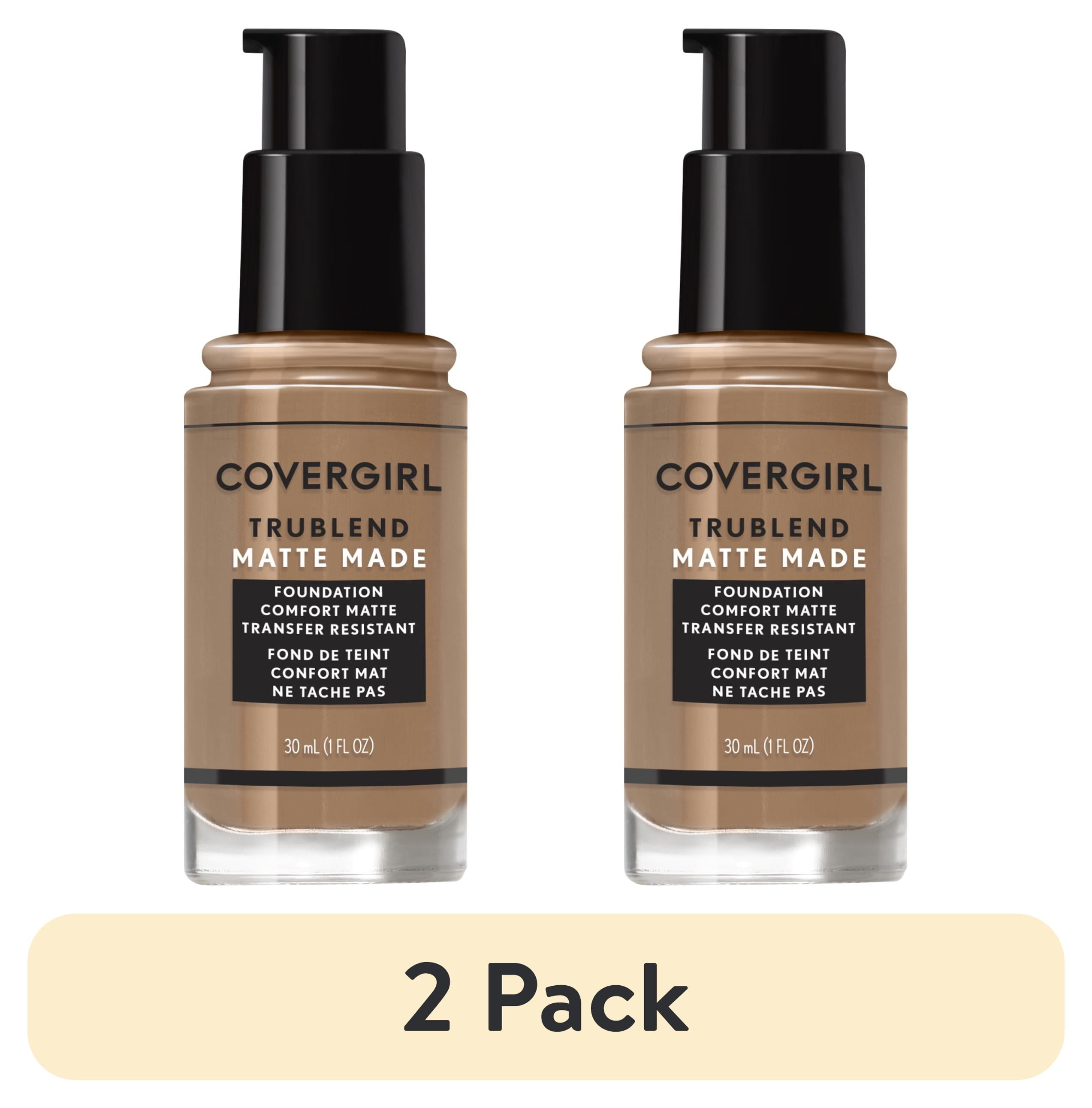 (2 pack) COVERGIRL TruBlend Matte Made Liquid Foundation, T50 Natural ...