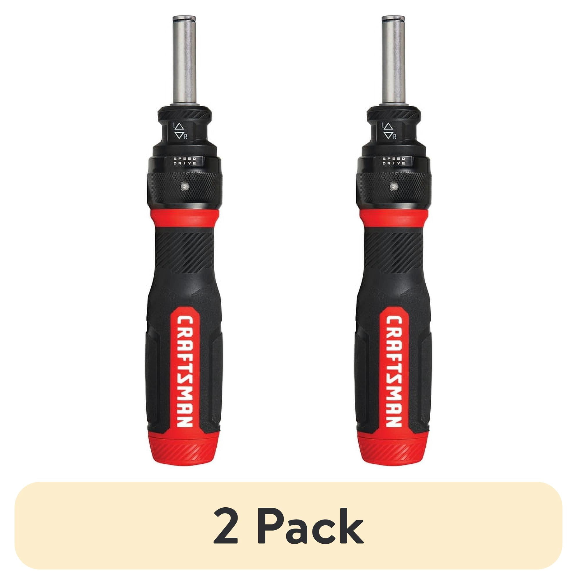 (2 pack) CRAFTSMAN CMHT68129 15 PC SpeedDrive Ratcheting Screwdriver ...