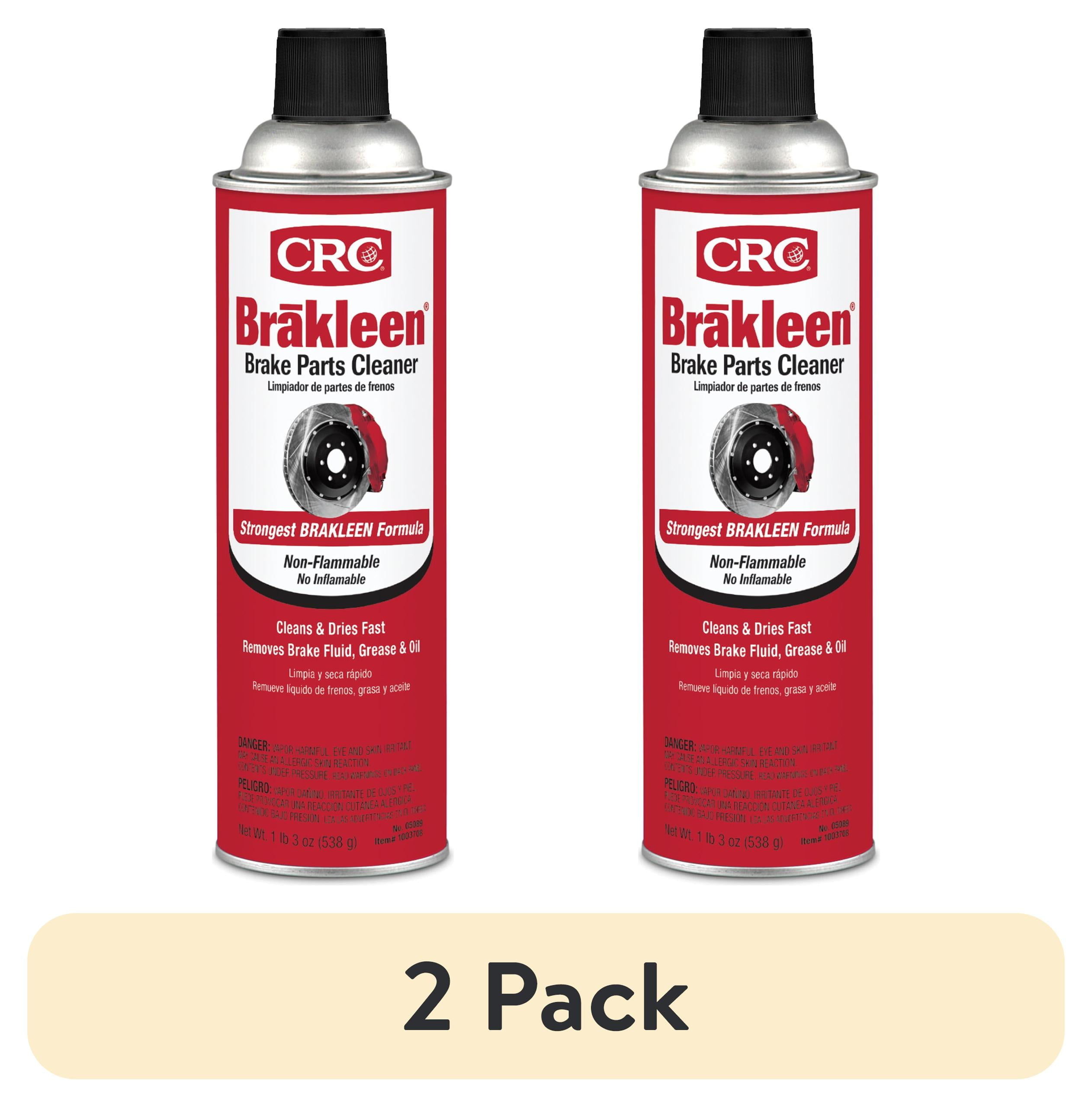 (2 pack) CRC 05089 Brakleen Non-Flammable Brake Parts Cleaner - 19 oz. - Ideal for Cars, Trucks ...