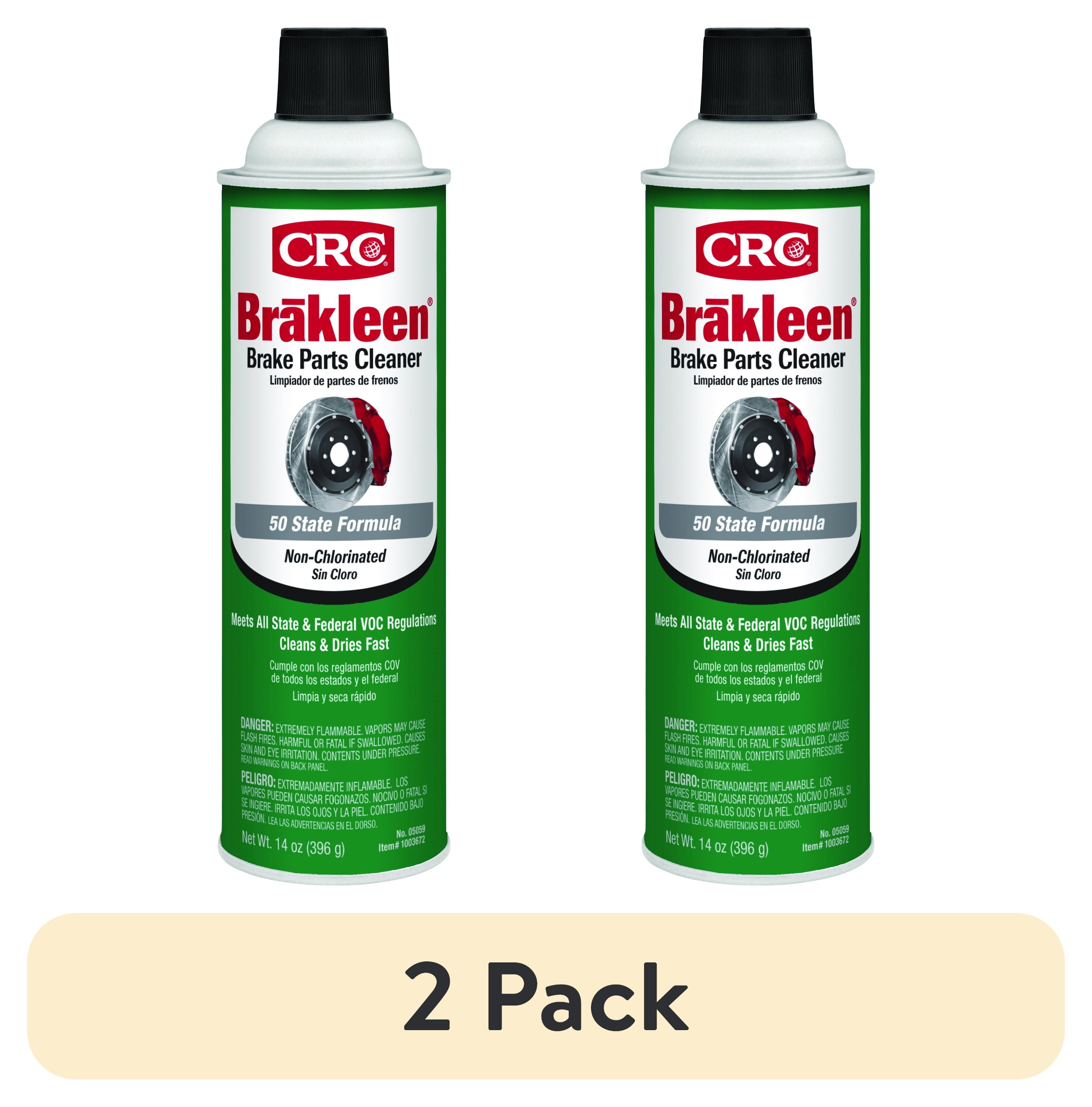 (2 pack) CRC Brakleen Non-Chlorinated Brake Cleaner, 14 oz – Automotive ...