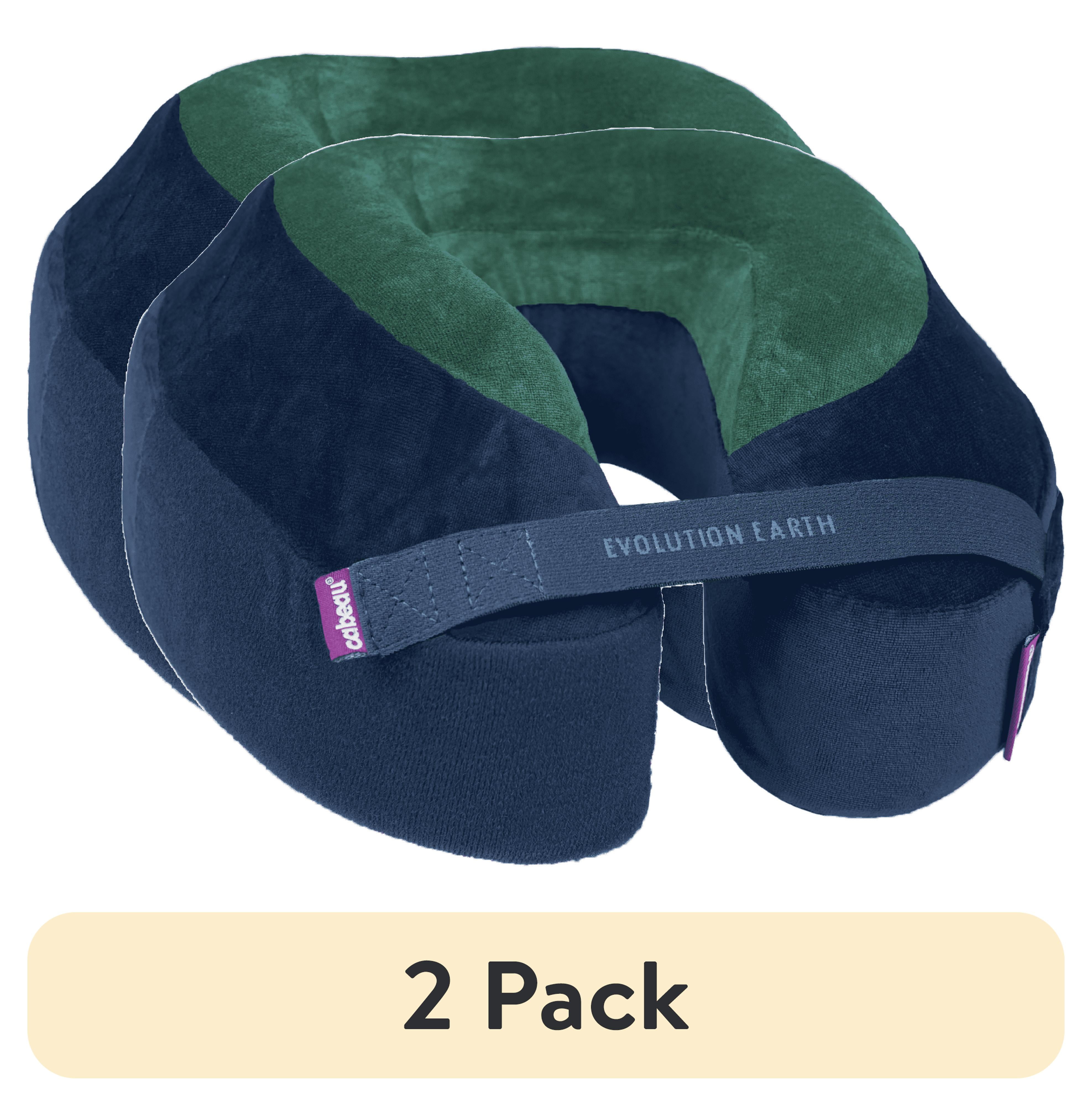 (2 pack) Cabeau Evolution Earth Memory Foam Travel Neck Pillow, One ...