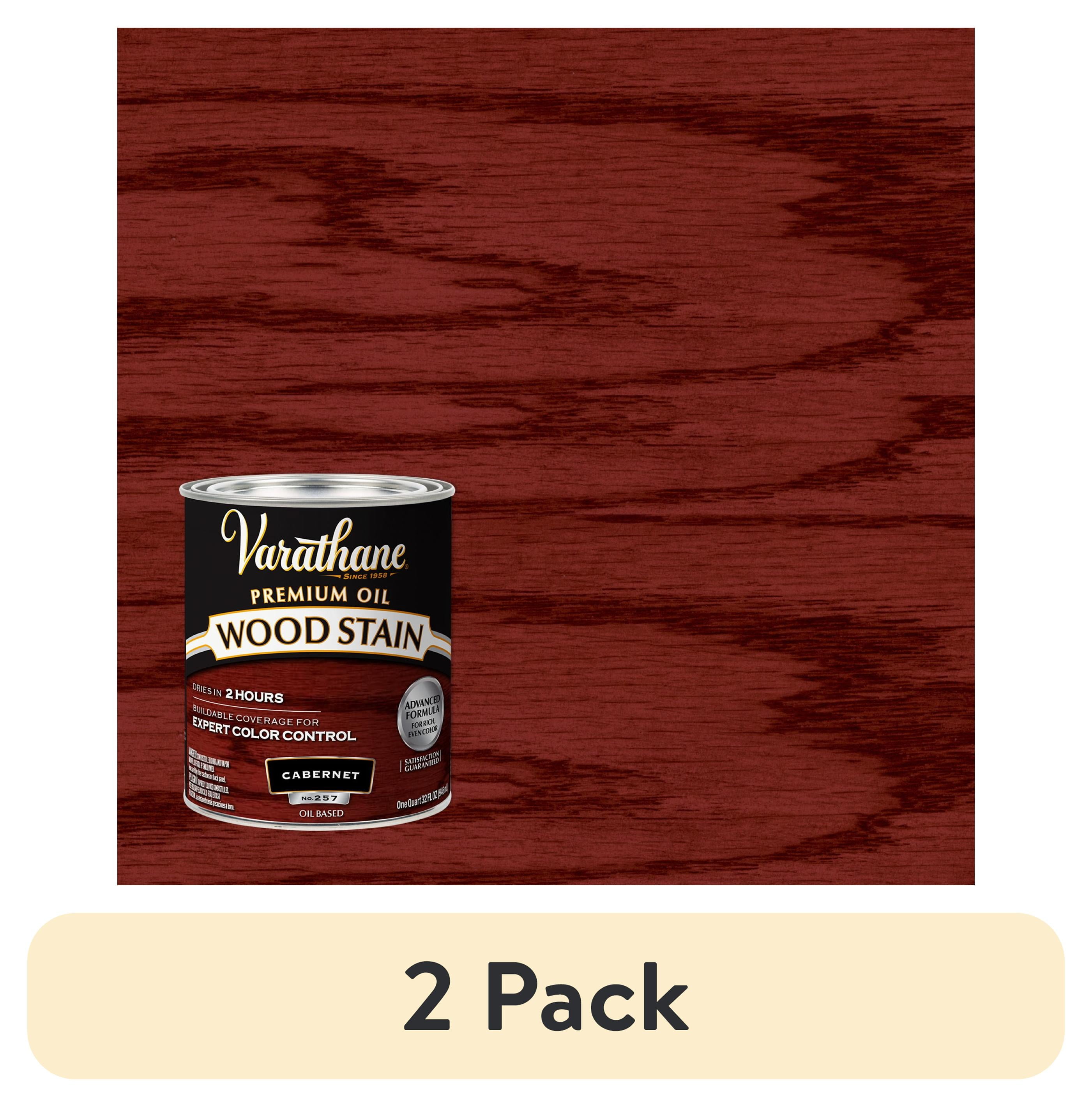 (2 pack) Cabernet ,Varathane Premium Oil-Based Interior Wood Stain ...