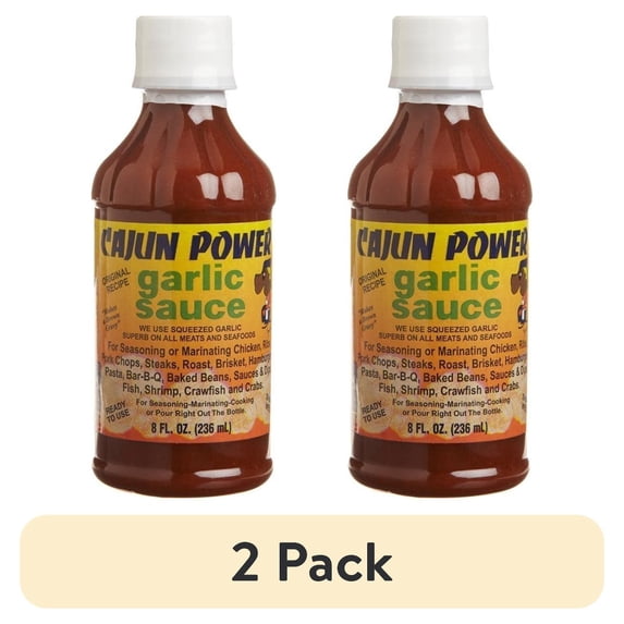 (2 pack) Cajun Power Garlic Sauce 8oz - Walmart.com