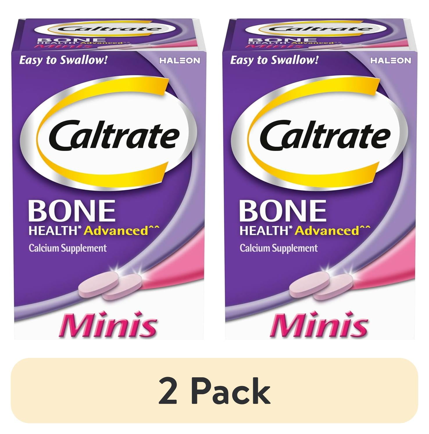 (2 pack) Caltrate 600+D3 plus Minerals Calcium Mini Tablets, 150 Ct ...