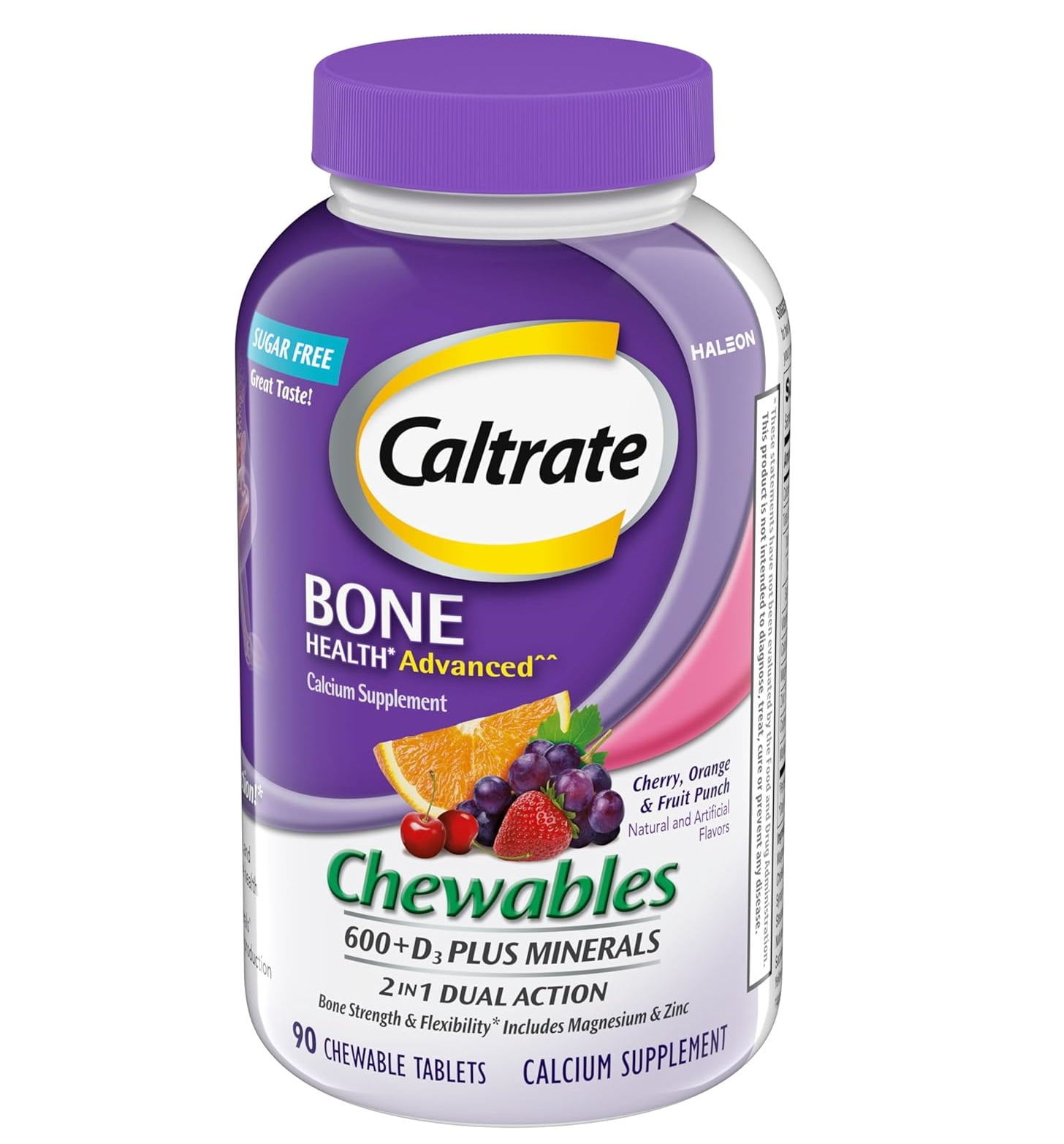 (2 pack) Caltrate Chewables Calcium Vitamin D Supplement - 90 Count ...