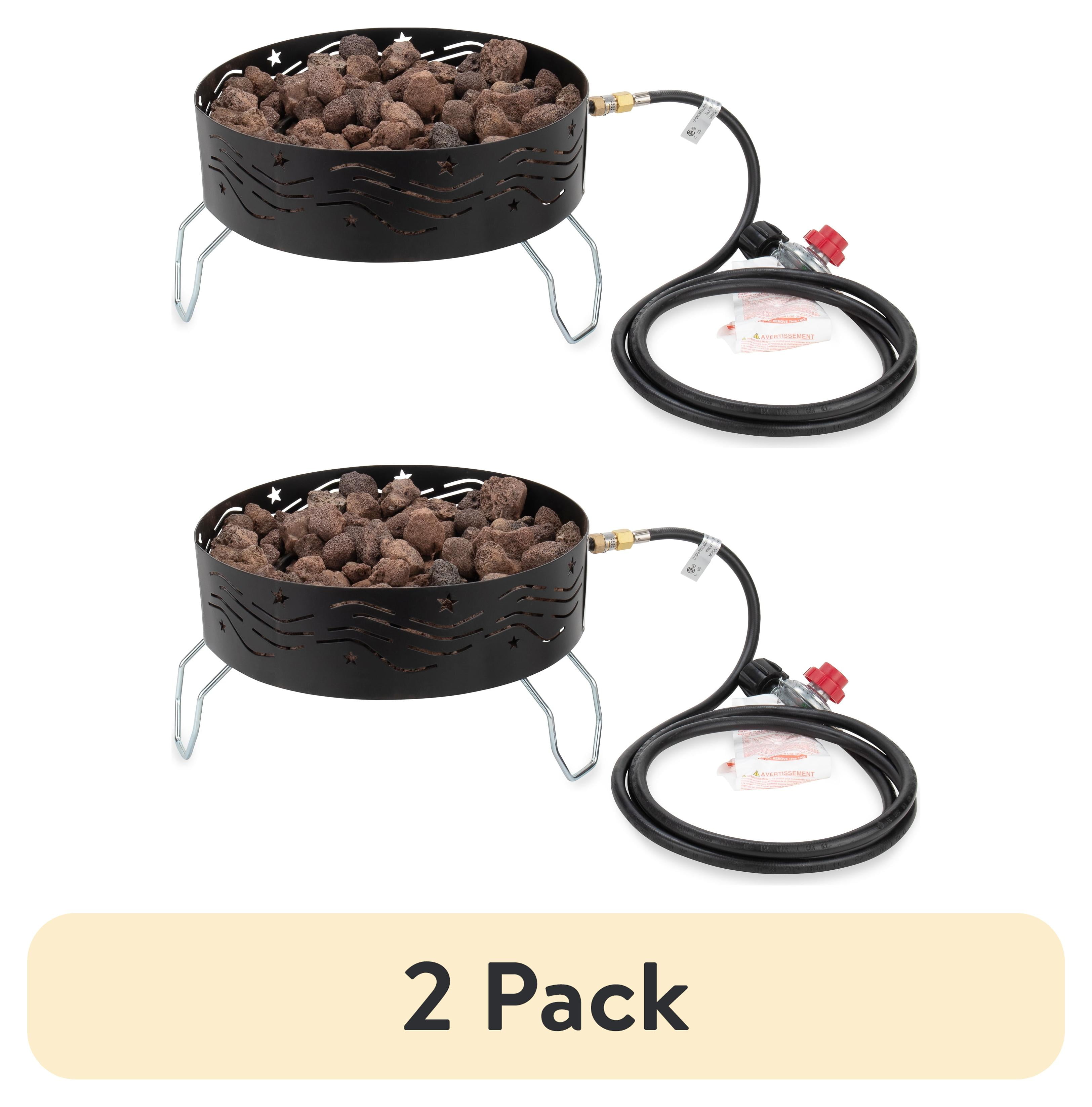 (2 pack) Camco Portable Propane Campfire with Storage Bag - 8-Foot ...