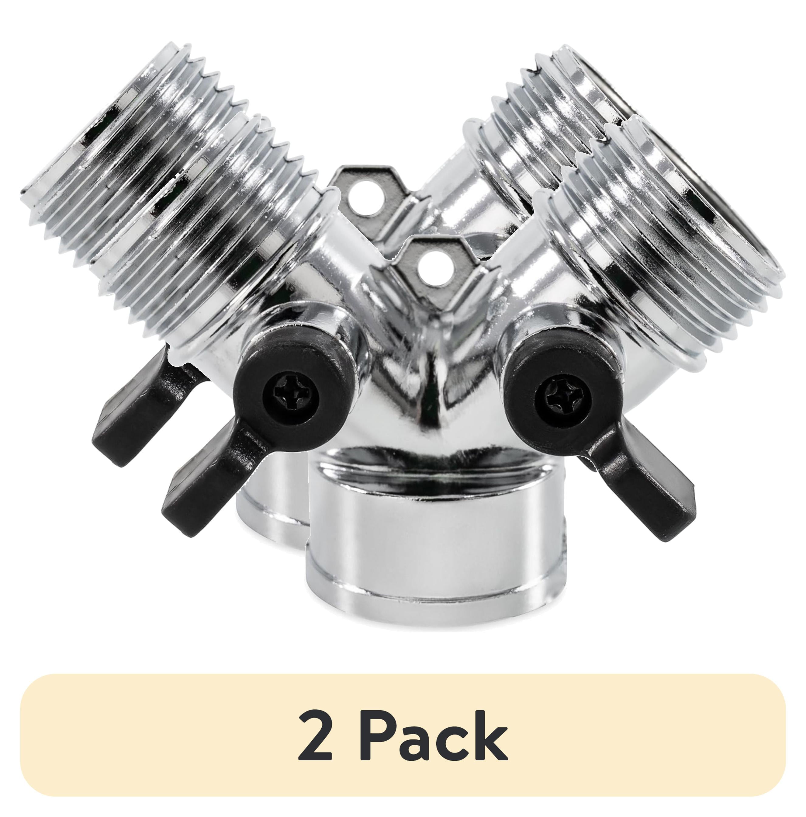 (2 pack) Camco RV Fresh Water Hose Wye Valve - Two-Way Hose Splitter ...