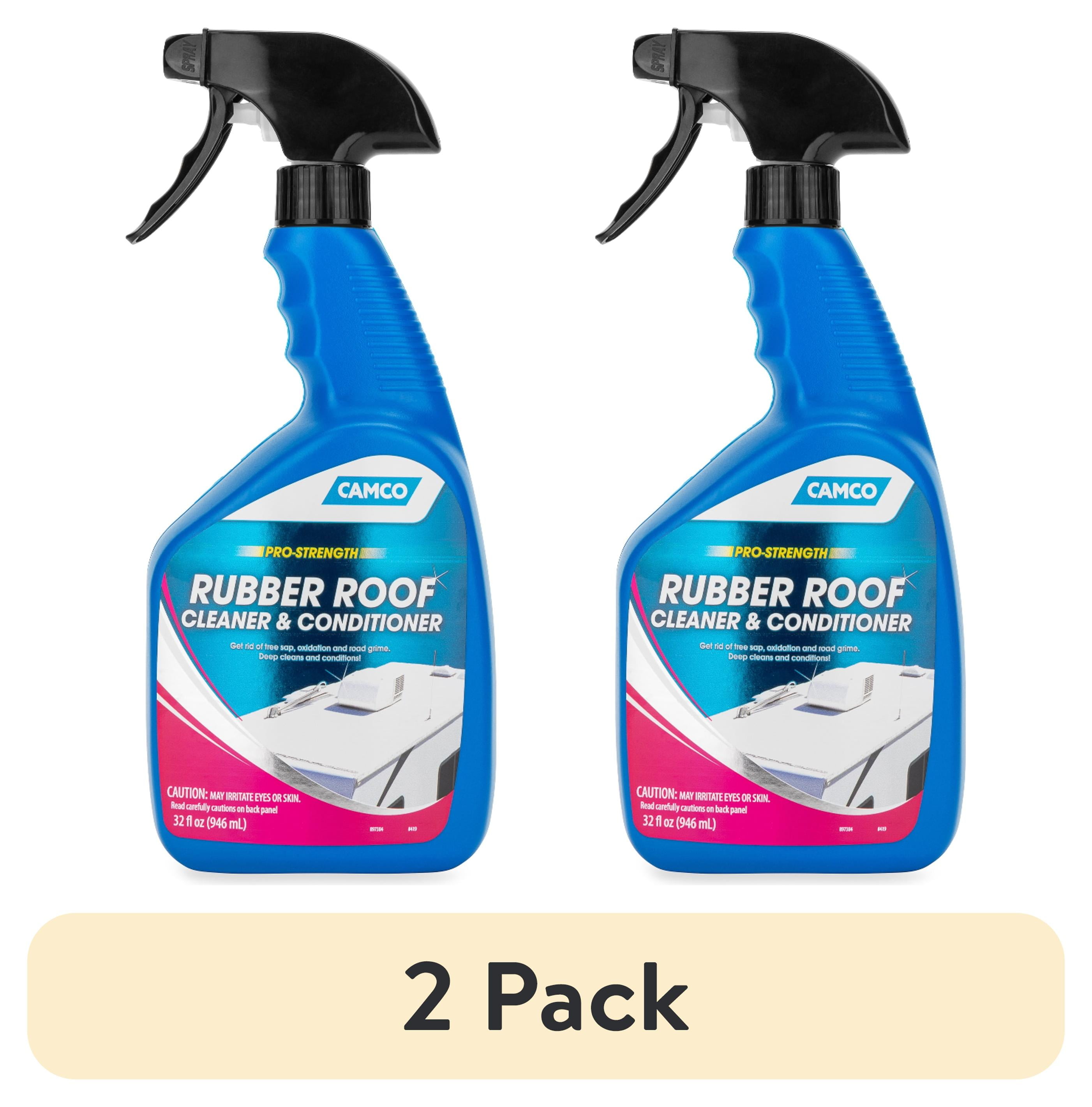 (2 pack) Camco RV Rubber Roof Cleaner - Pro-Strength - 32-ounces ...
