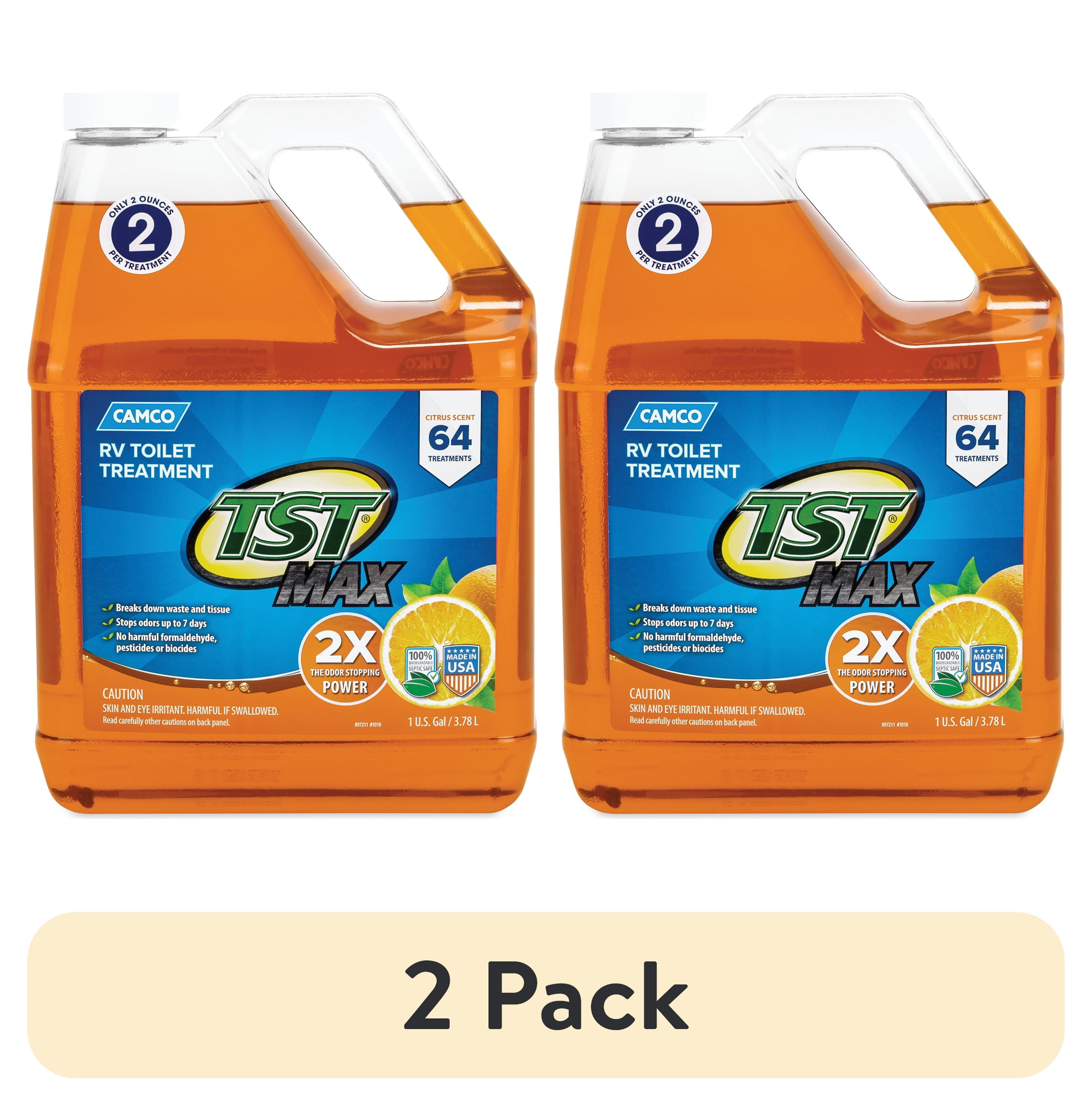 (2 pack) Camco TST MAX Marine/RV Toilet Treatment, Septic Tank Safe ...