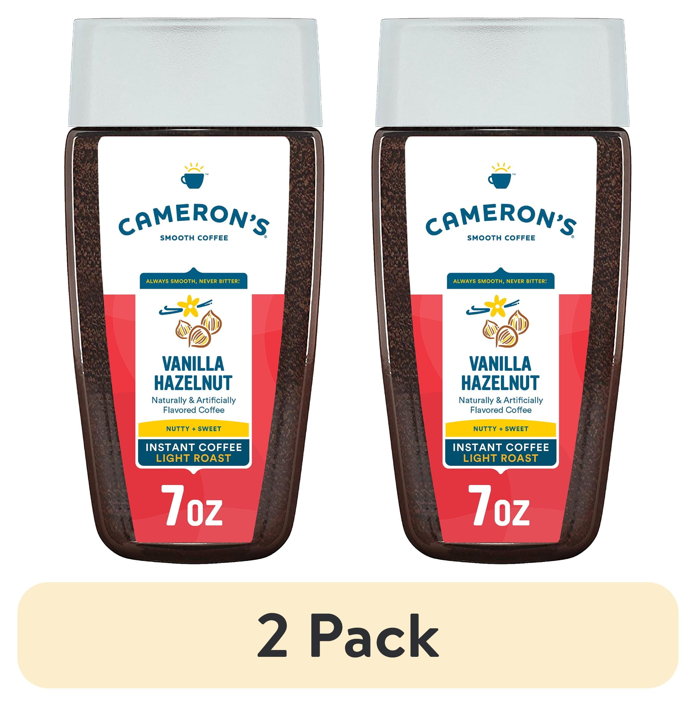 (2 pack) Cameron's Coffee Light Roast Instant Smooth Vanilla Hazelnut ...
