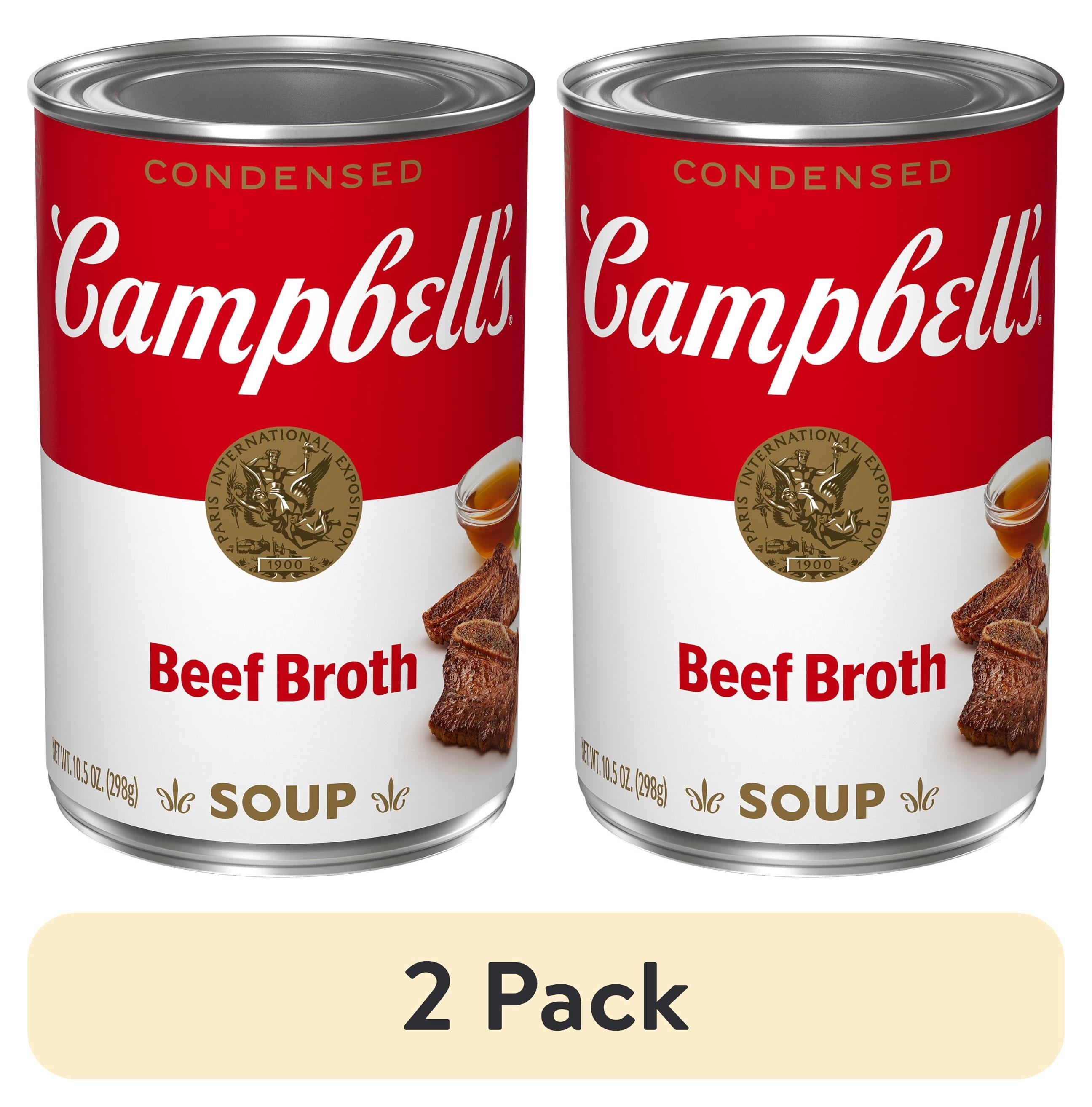 (2 pack) Campbell's Condensed Beef Broth, 10.5 oz Can - Walmart.com