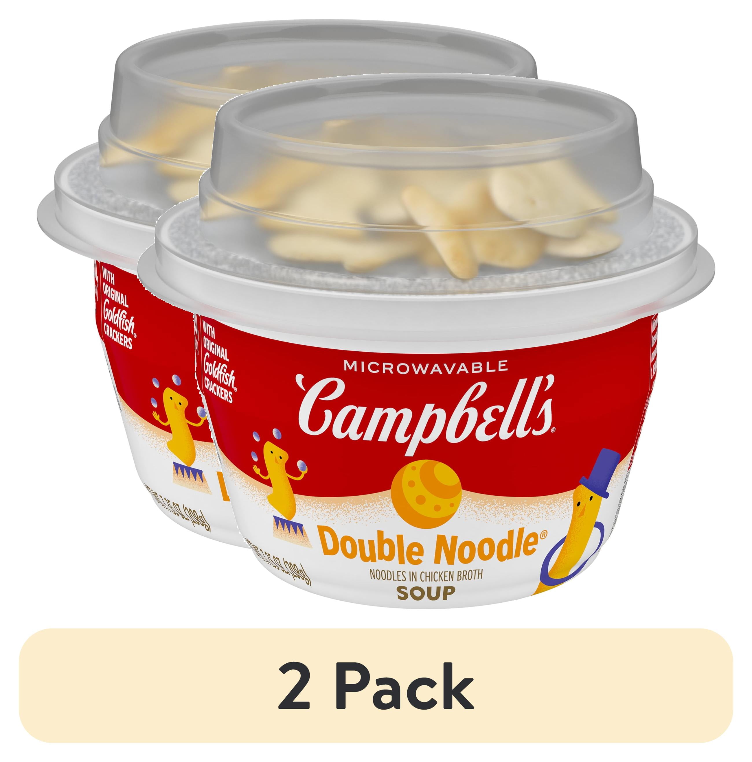 (2 pack) Campbell's Ready to Serve Double Noodle Soup with Original ...