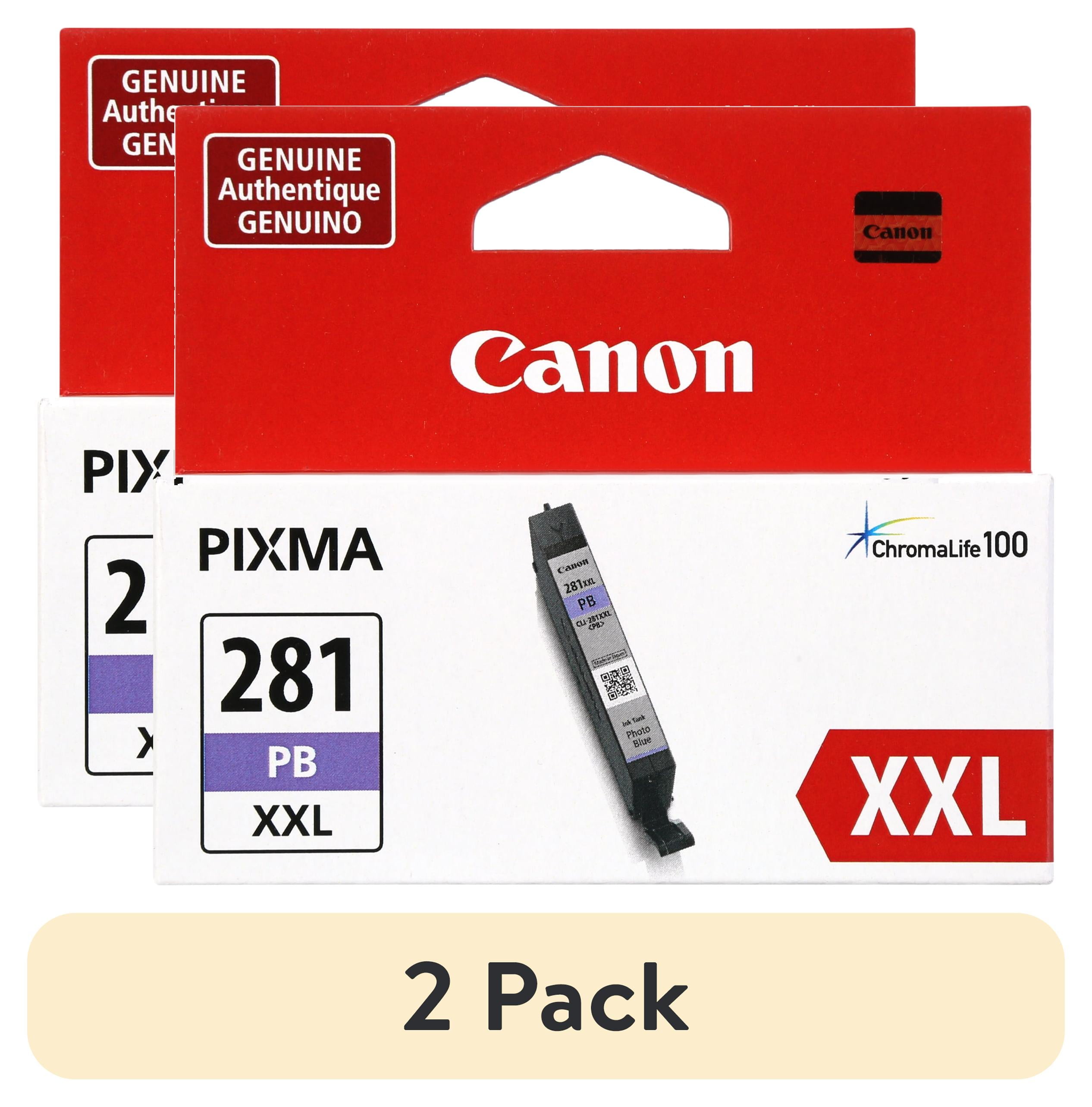 (2 pack) Canon CLI-281 XXL Black Ink Tank, 1 Each (CNMCLI281XXLPBL ...