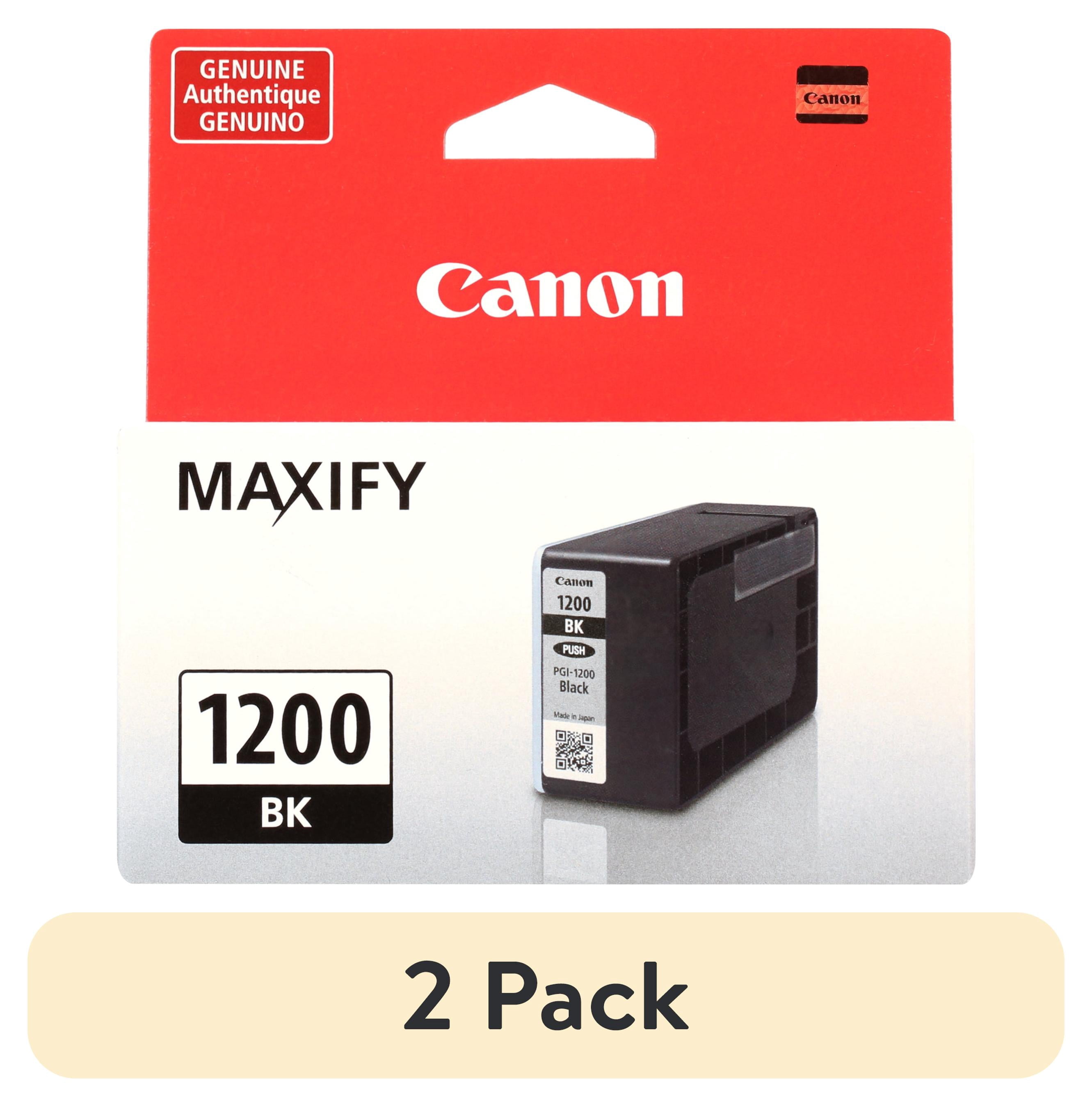 (2 pack) Canon PGI-1200 Black Ink Tank - Walmart.com