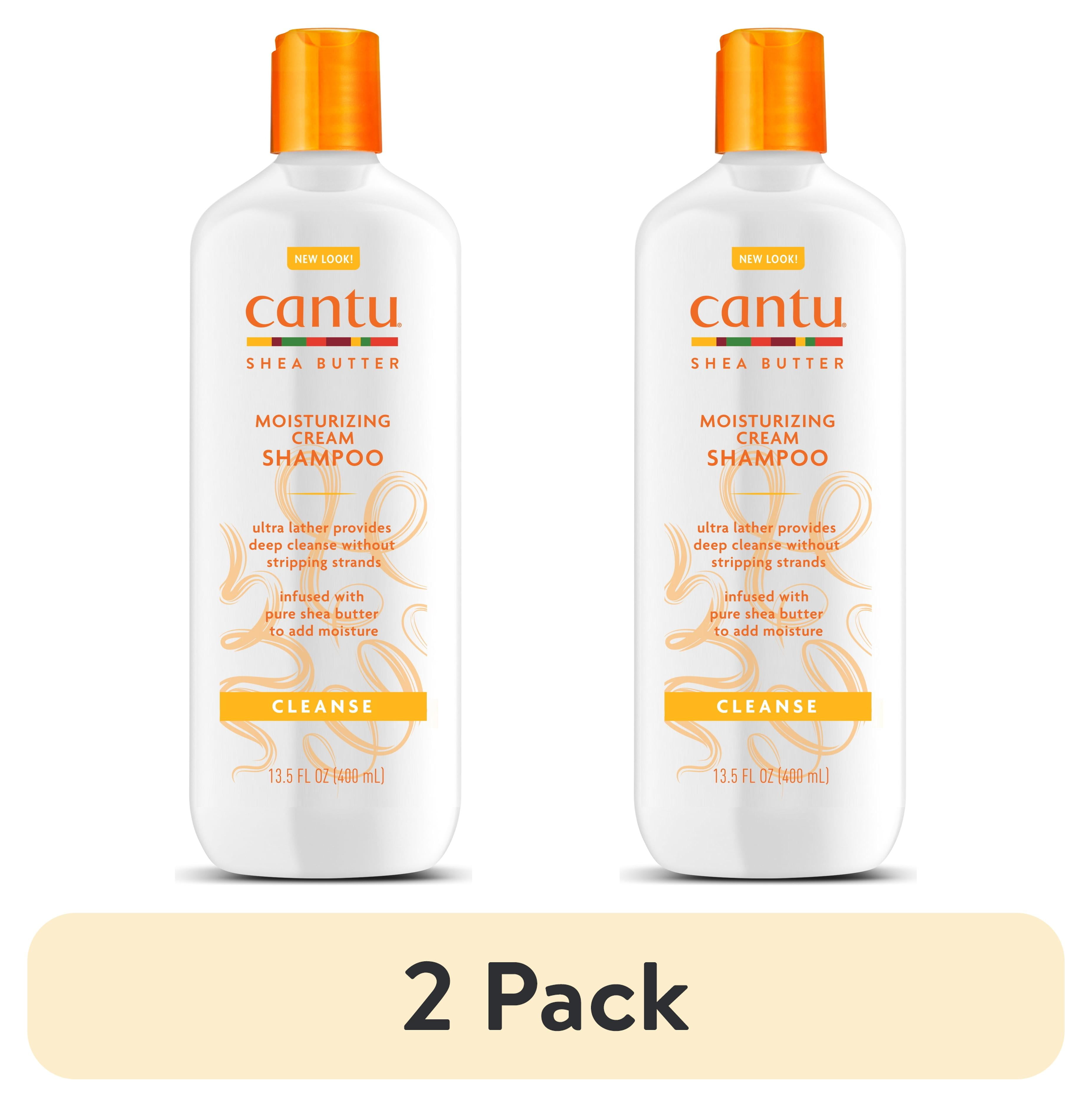 (2 pack) Cantu Shea Butter Moisturizing Cream Shampoo, 13.5 Oz ...