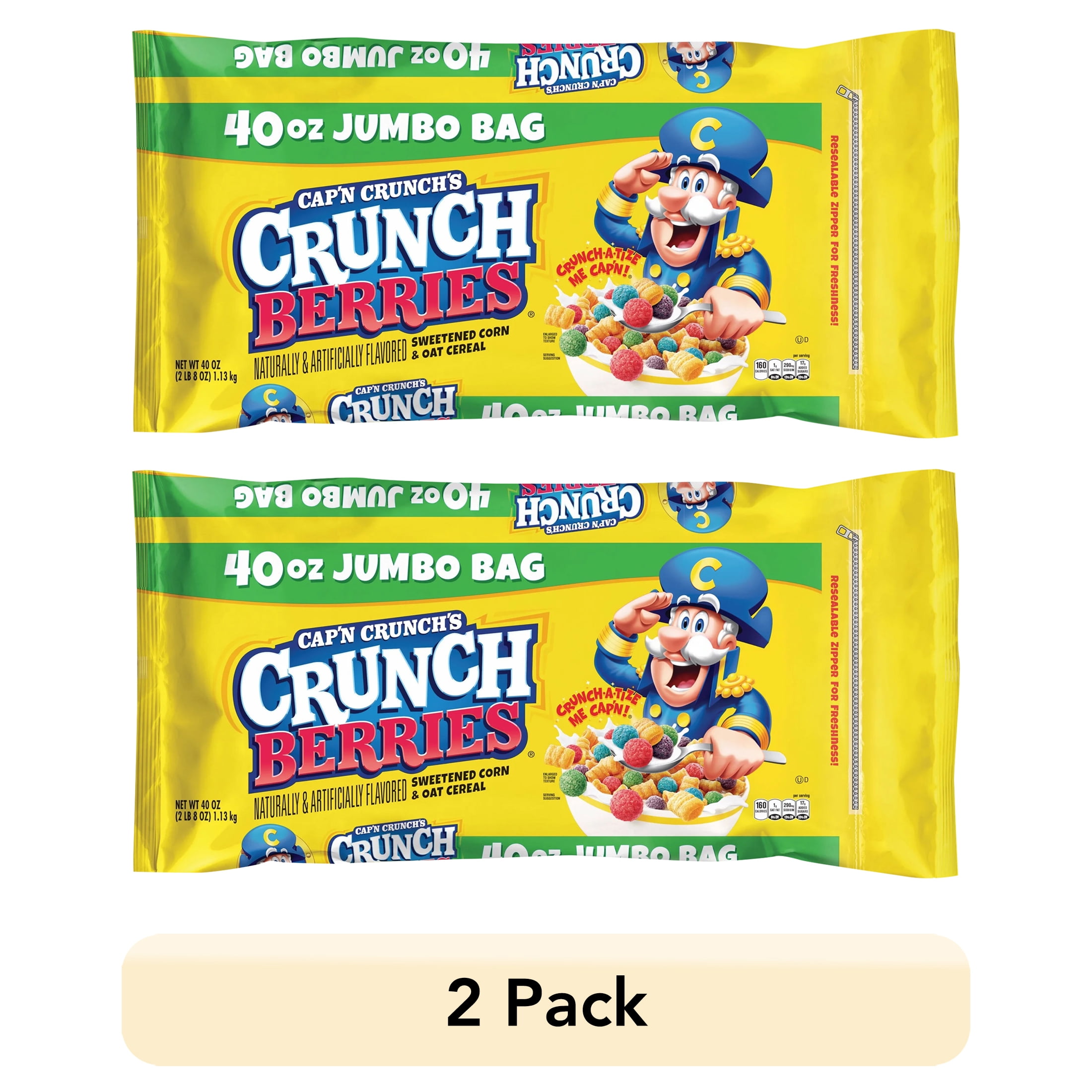 CapN Crunch Packaged Breakfast Cereals for Breakroom Snacks - Walmart ...