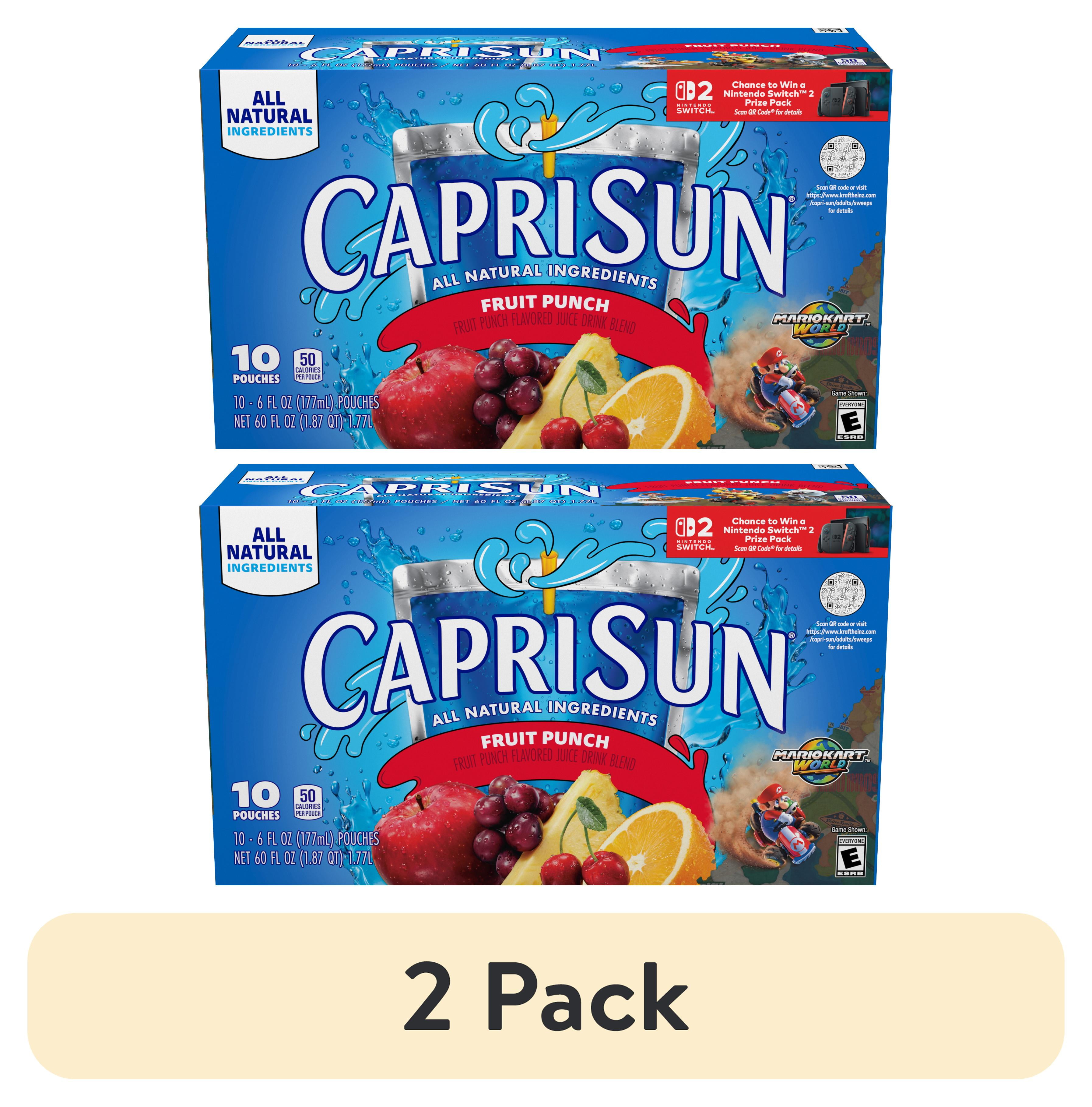 (2 pack) Capri Sun Fruit Punch Flavored with other natural flavor Juice ...