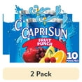 (2 pack) Capri Sun Fruit Punch Juice Box Pouches, 10 Ct Box, 6 fl oz ...