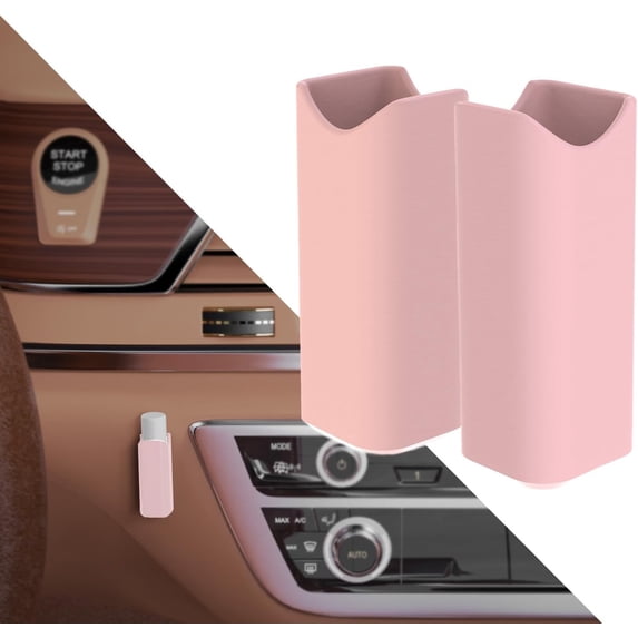 [2-pack] Car lipstick holder non-melting, elegant upright thermal ...