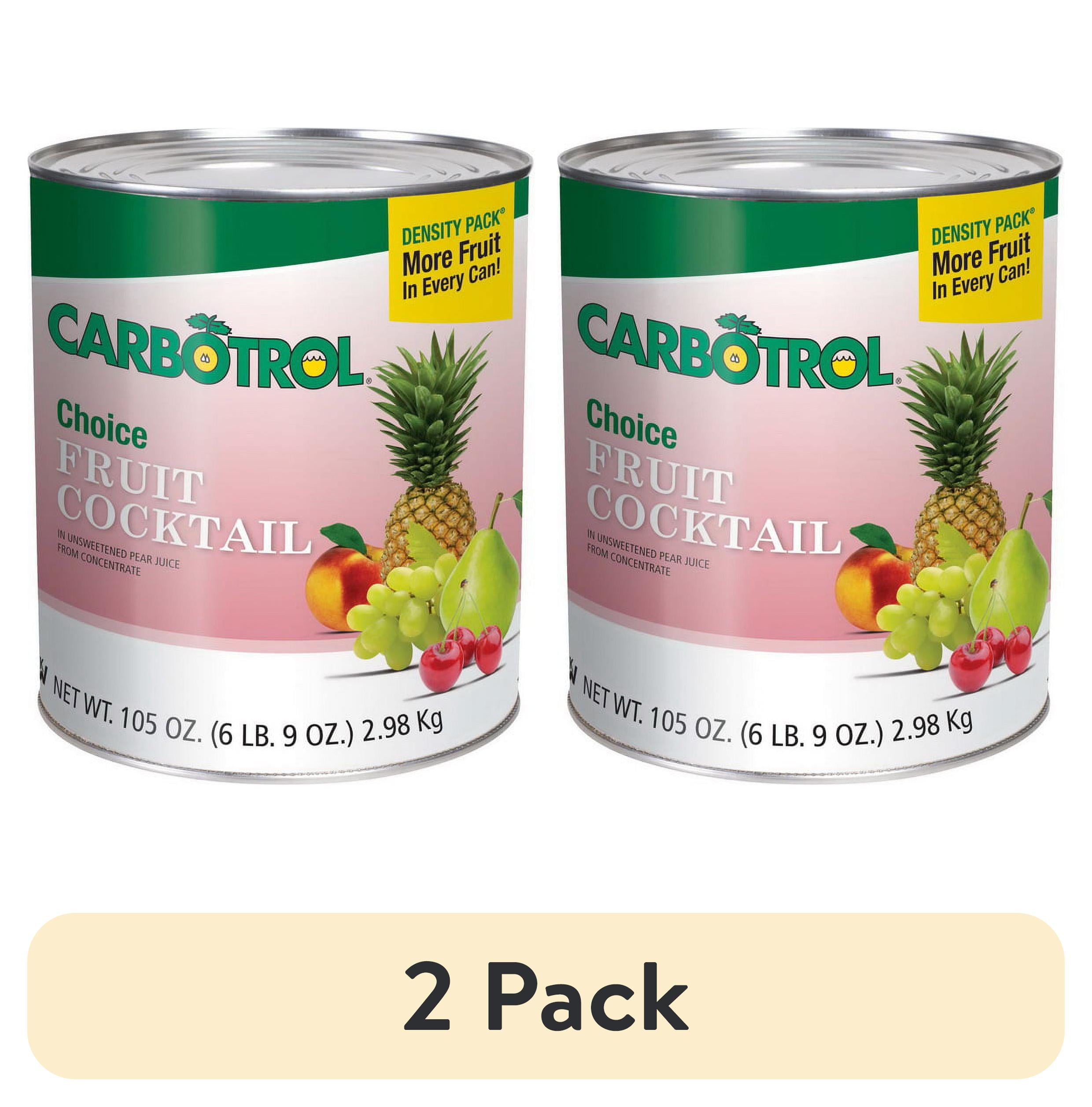 (2 pack) Carbotrol | U.S. Grade Choice Fruit Cocktail in Pear Juice ...