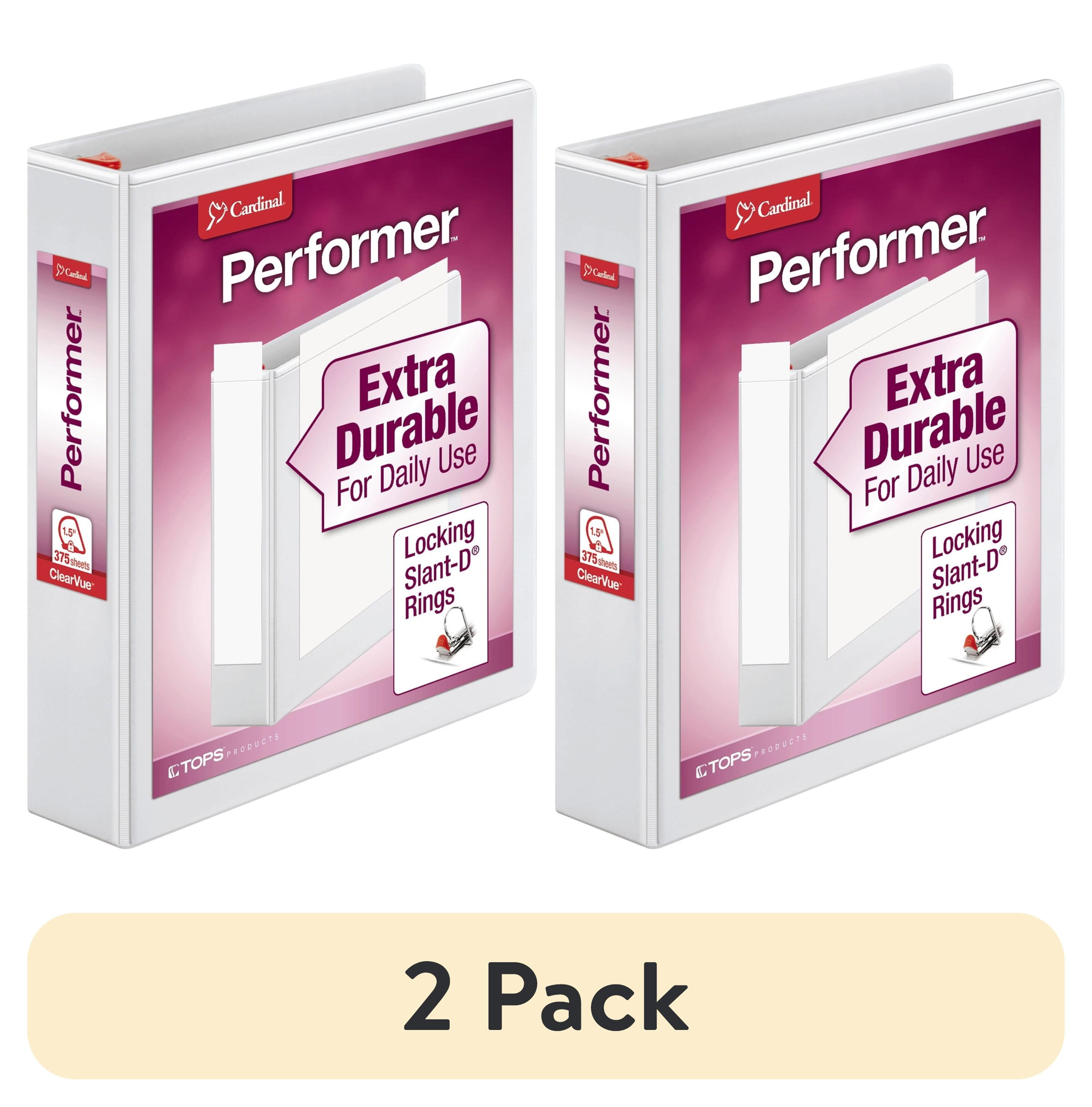 (2 pack) Cardinal Xtravalue Clearvue Locking D-Ring Binders - Walmart.com