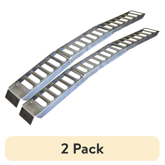 (2 pack) CargoSmart 3079 9in W x 72in L Steel Tri-Fold Loading Ramp ...