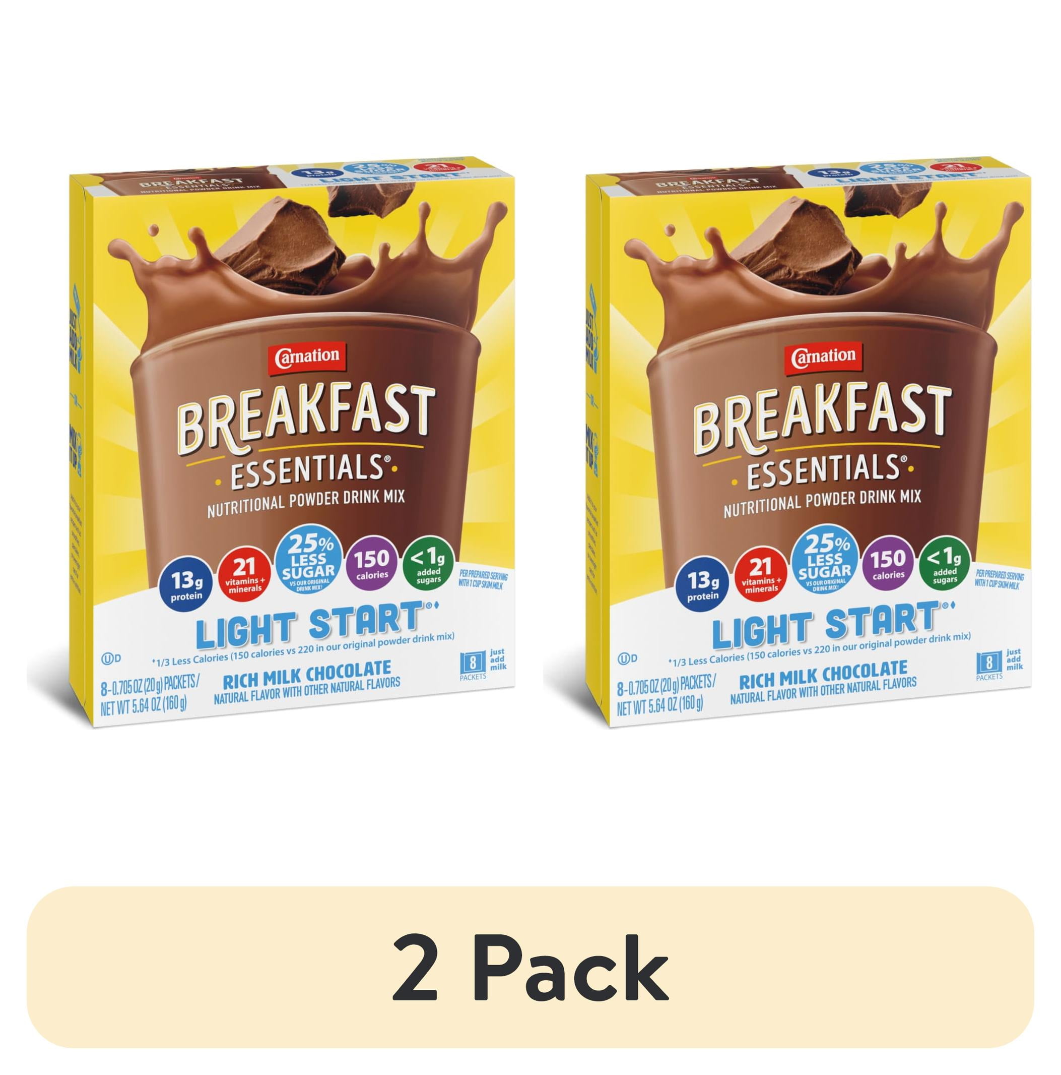 (2 pack) Carnation Breakfast Essentials Light Start Nutritional Drink ...