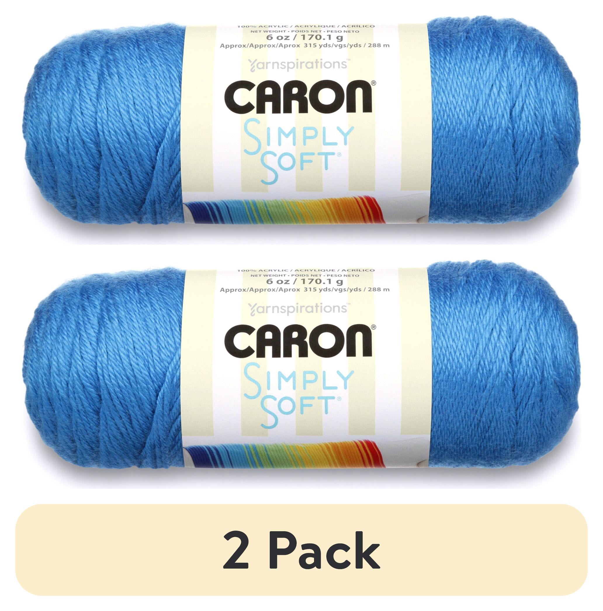 (2 pack) Caron® Simply Soft® #4 Medium Acrylic Yarn, Cobalt Blue 6oz ...