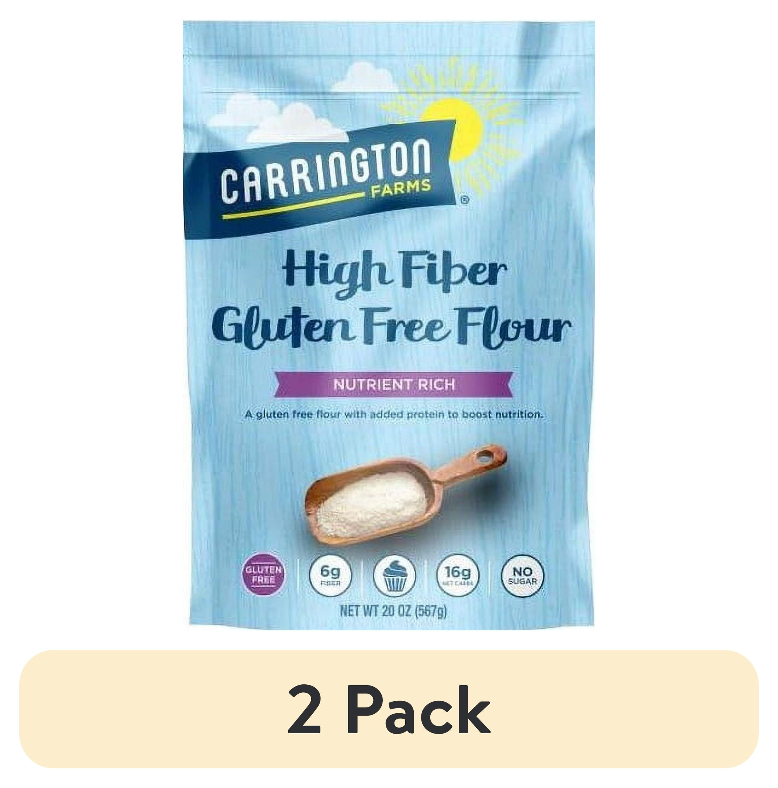 (2 pack) Carrington Farms High Fiber Gluten Free Flour, 20oz All ...
