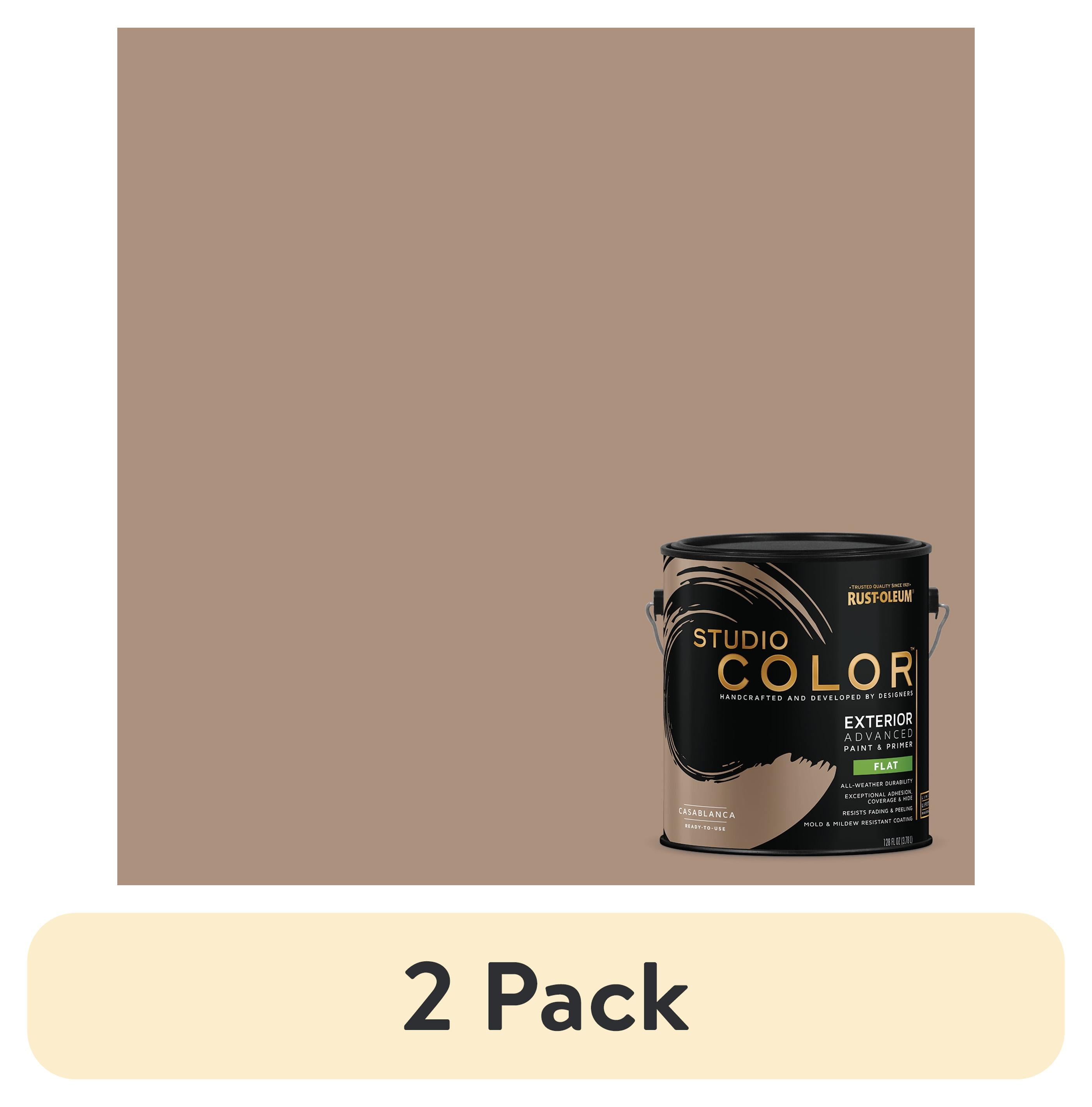 (2 pack) Casablanca, Rust-Oleum Studio Color Exterior Paint + Primer ...