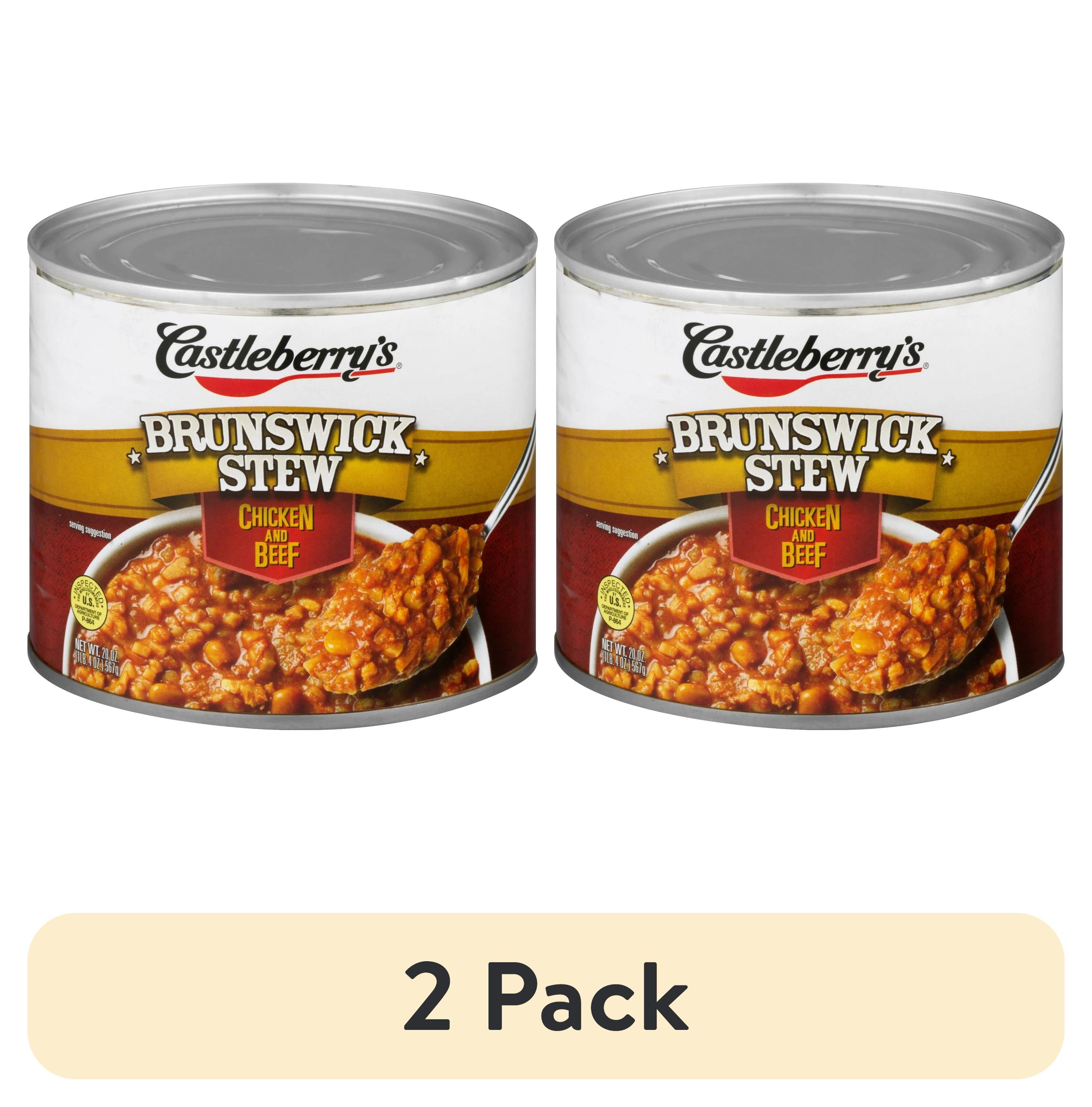(2 pack) Castleberry's Brunswick Stew, with Chicken and Beef, 20 oz Can ...