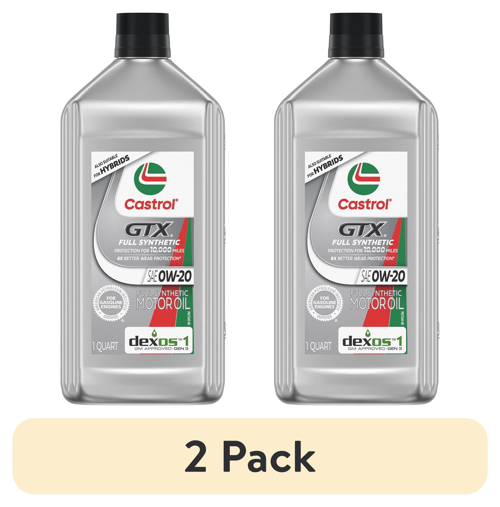 Castrol GTX Full Synthetic 0W-20 Motor Oil - 1 Quart - Walmart.com