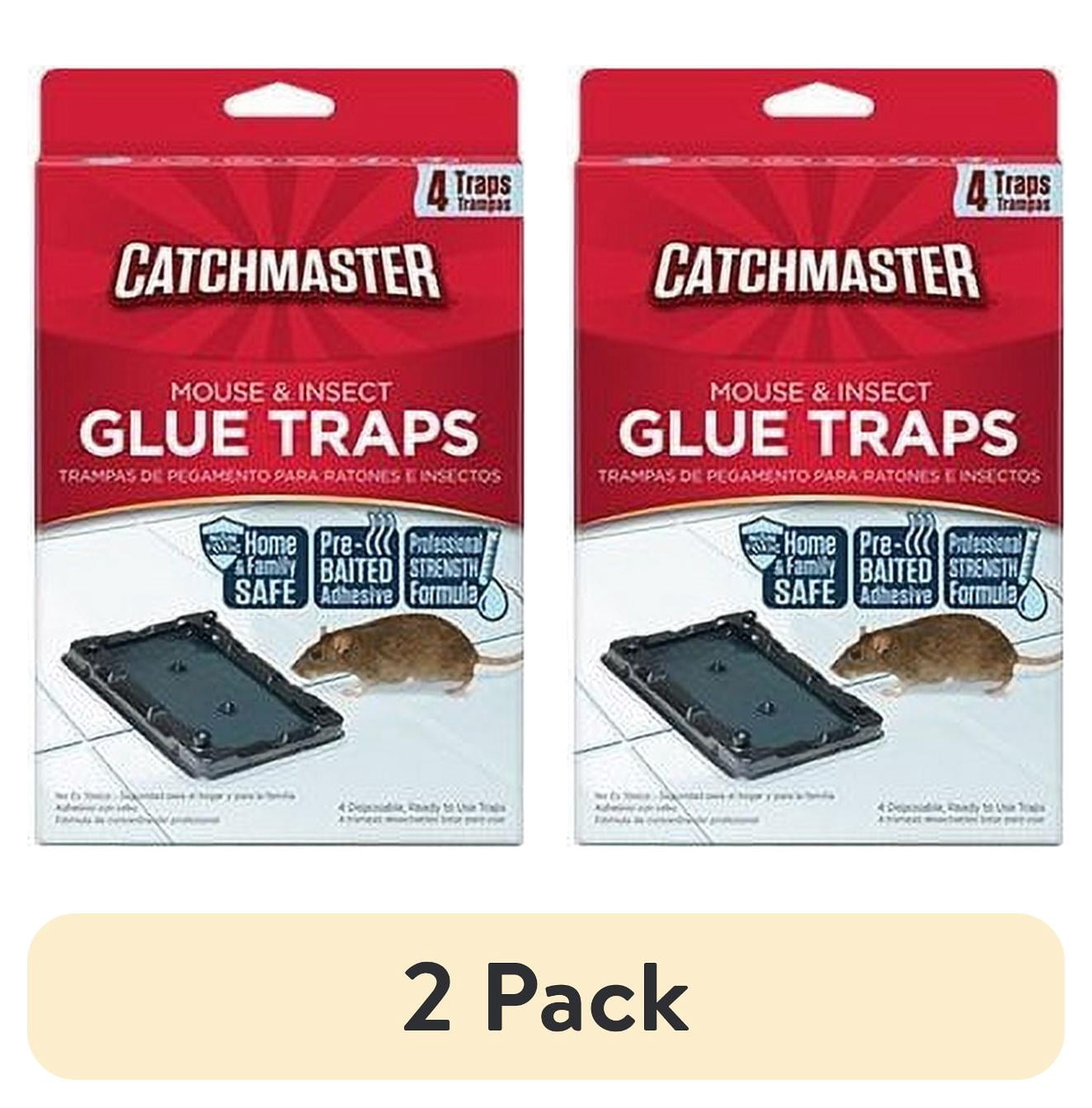 (2 pack) Catchmaster Mouse & Insect - 12 Glue Trays - Professional ...