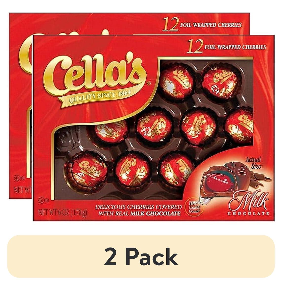 (2 pack) Cella's, Chocolate Covered Cherries, Peanut Free, Gluten Free ...