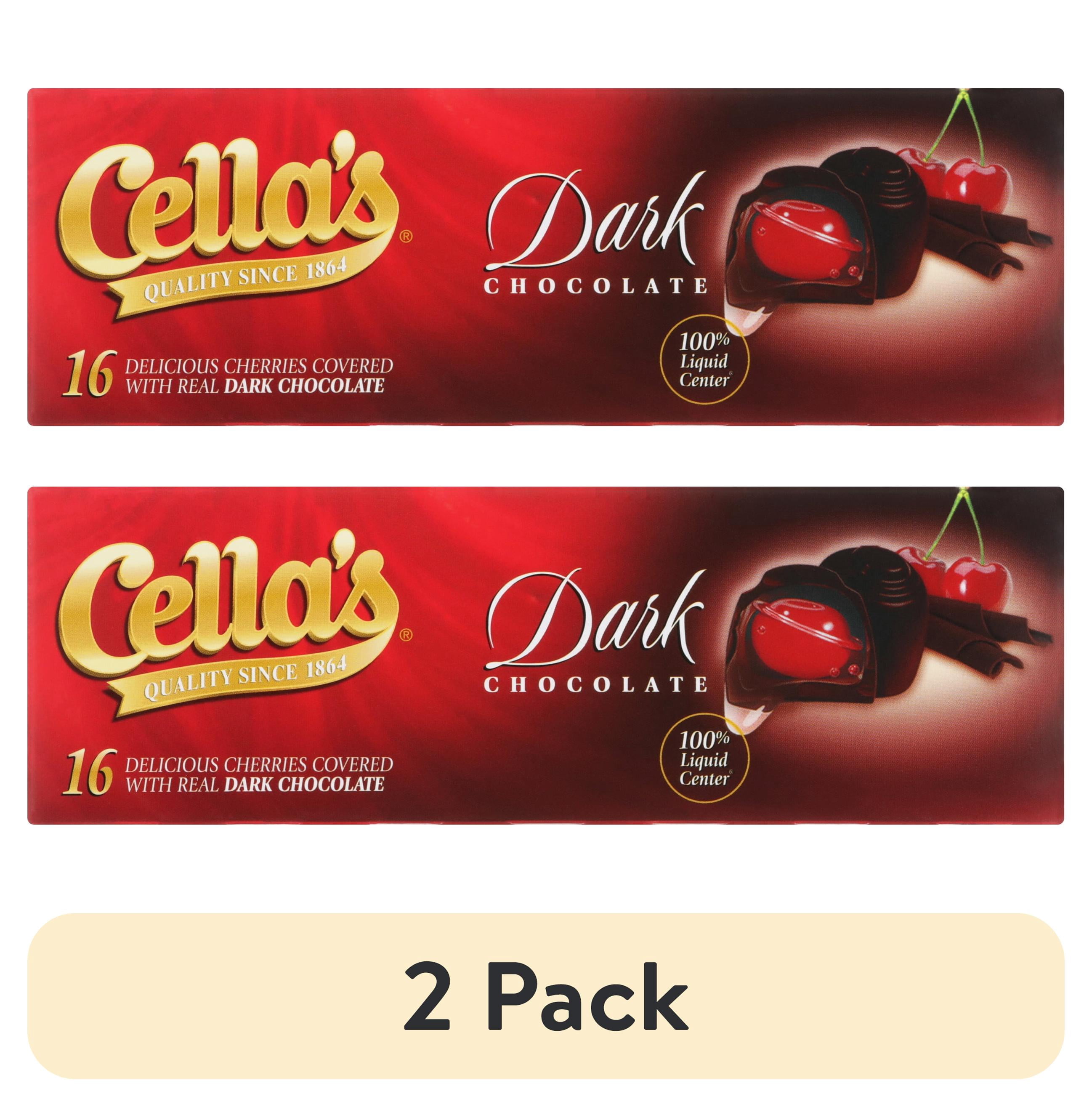 (2 pack) Cella's Dark Chocolate Covered Cherries, 8 oz. 16 count ...