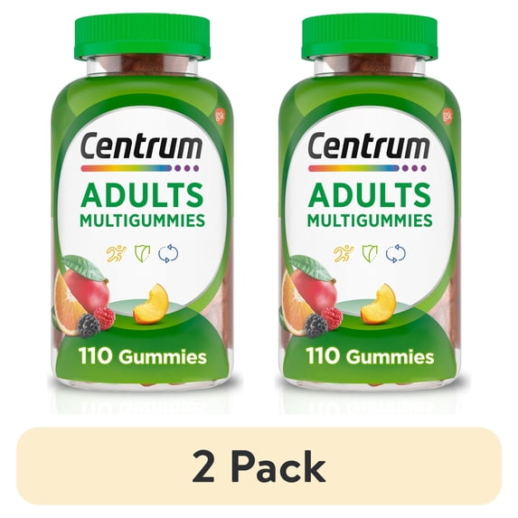 (2 pack) Centrum Multigummies Gummy Vitamins , Multivitamin With ...