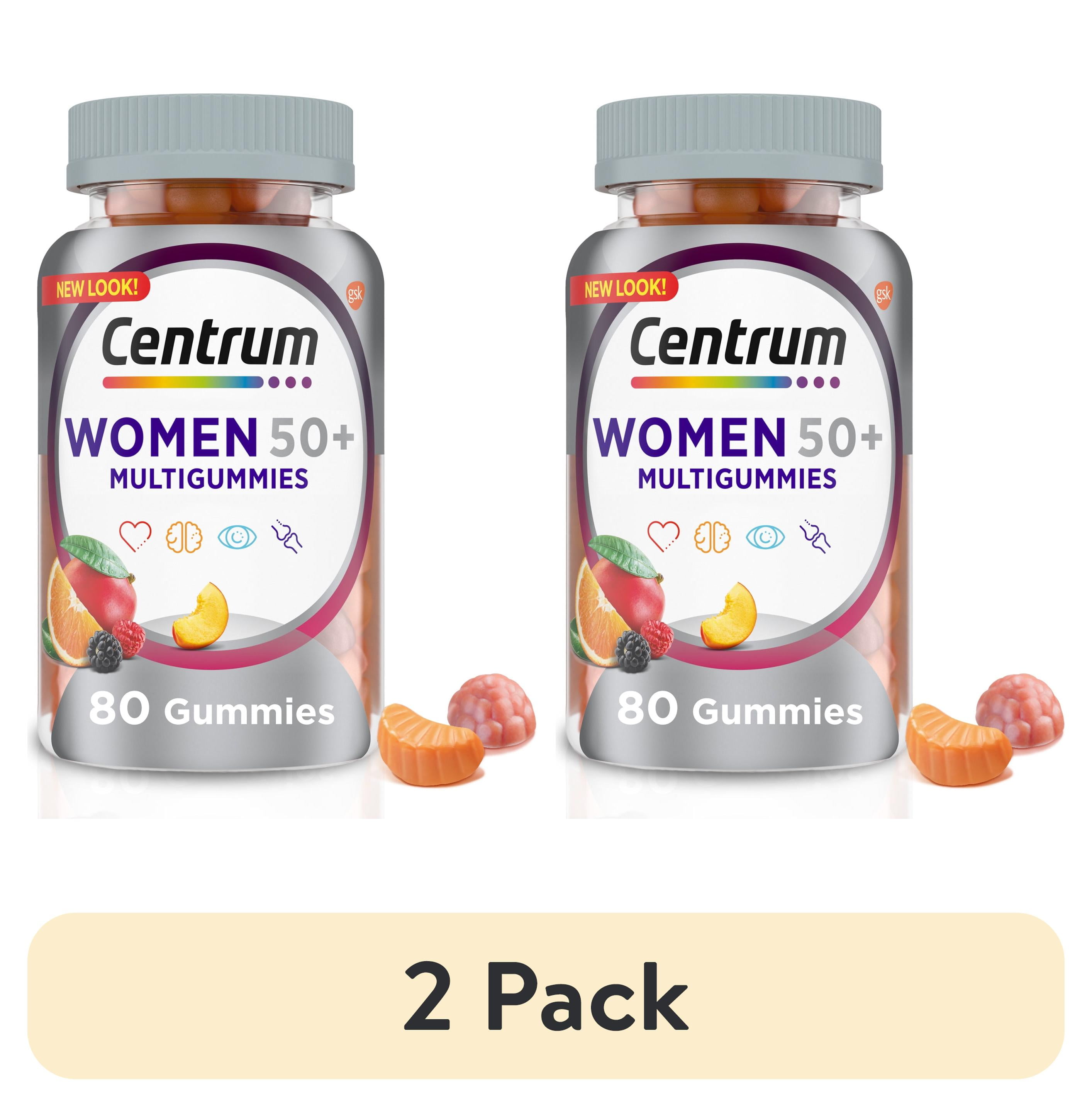 (2 pack) Centrum Multigummies Womens 50 Plus Gummy Multivitamin With ...