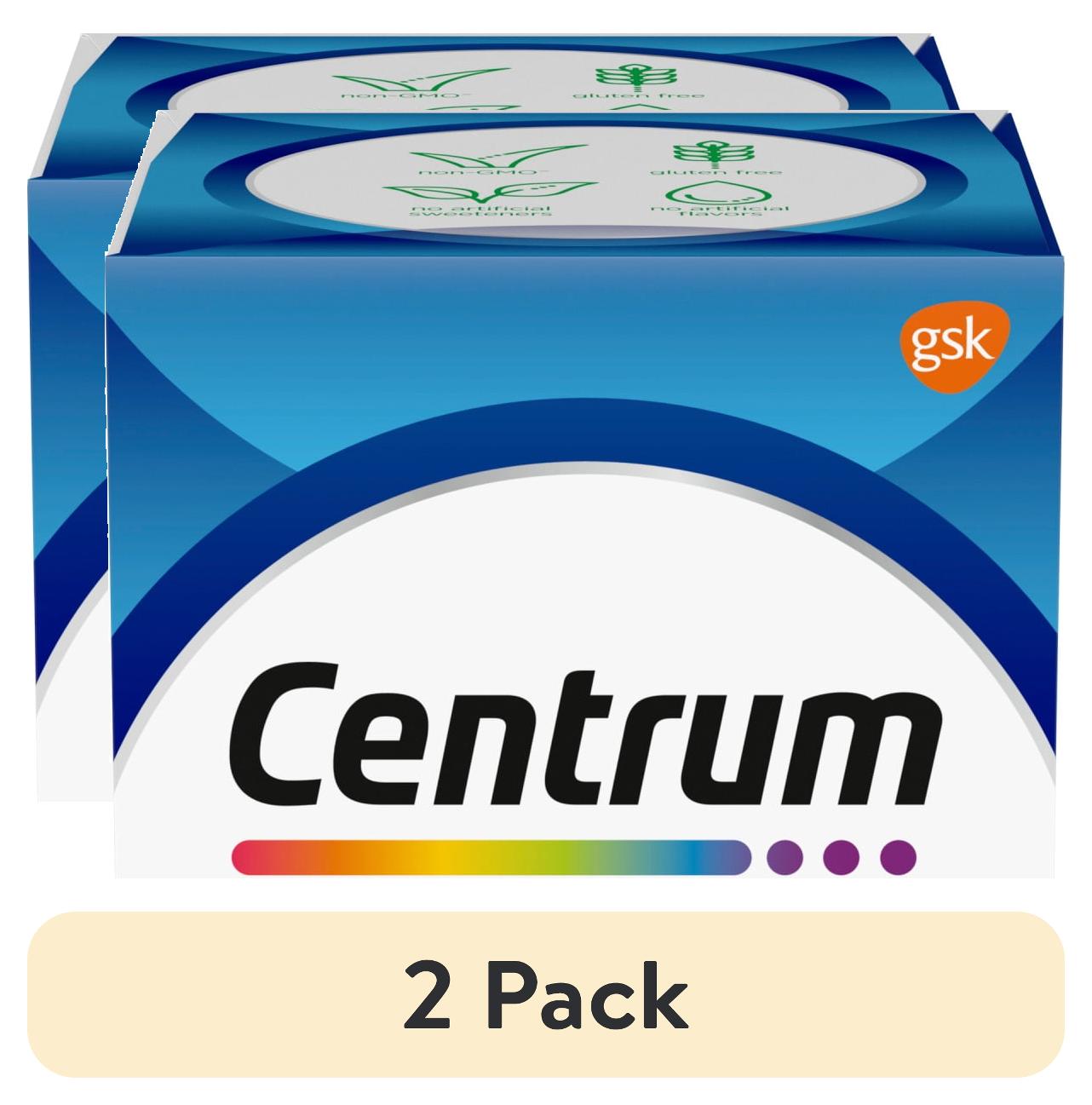  2 Pack Centrum Men Multivitamin With Vitamins B C D3 E 100 Count