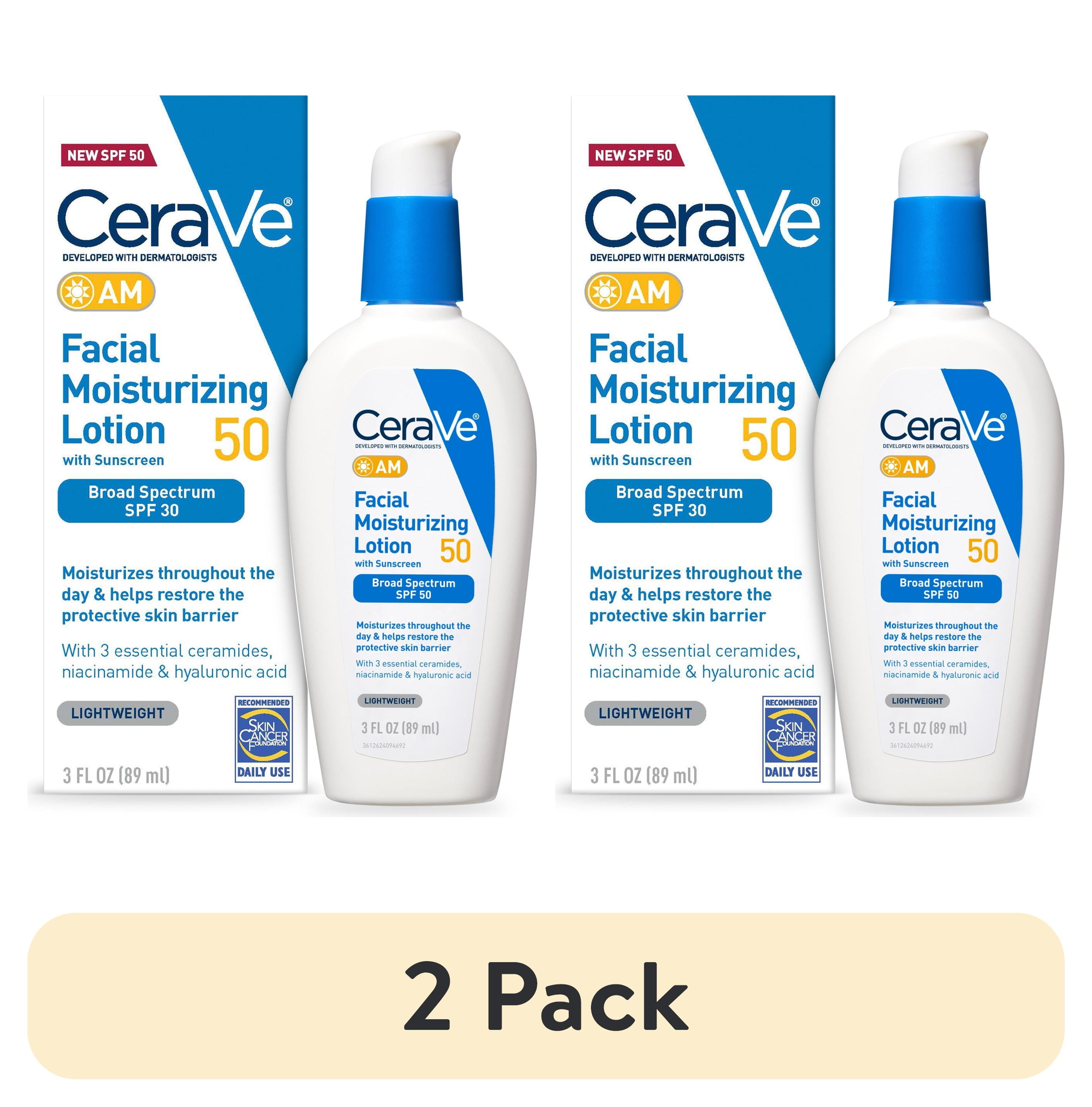 2 pack CeraVe AM Moisturizing Face Lotion with SPF Australia | Ubuy