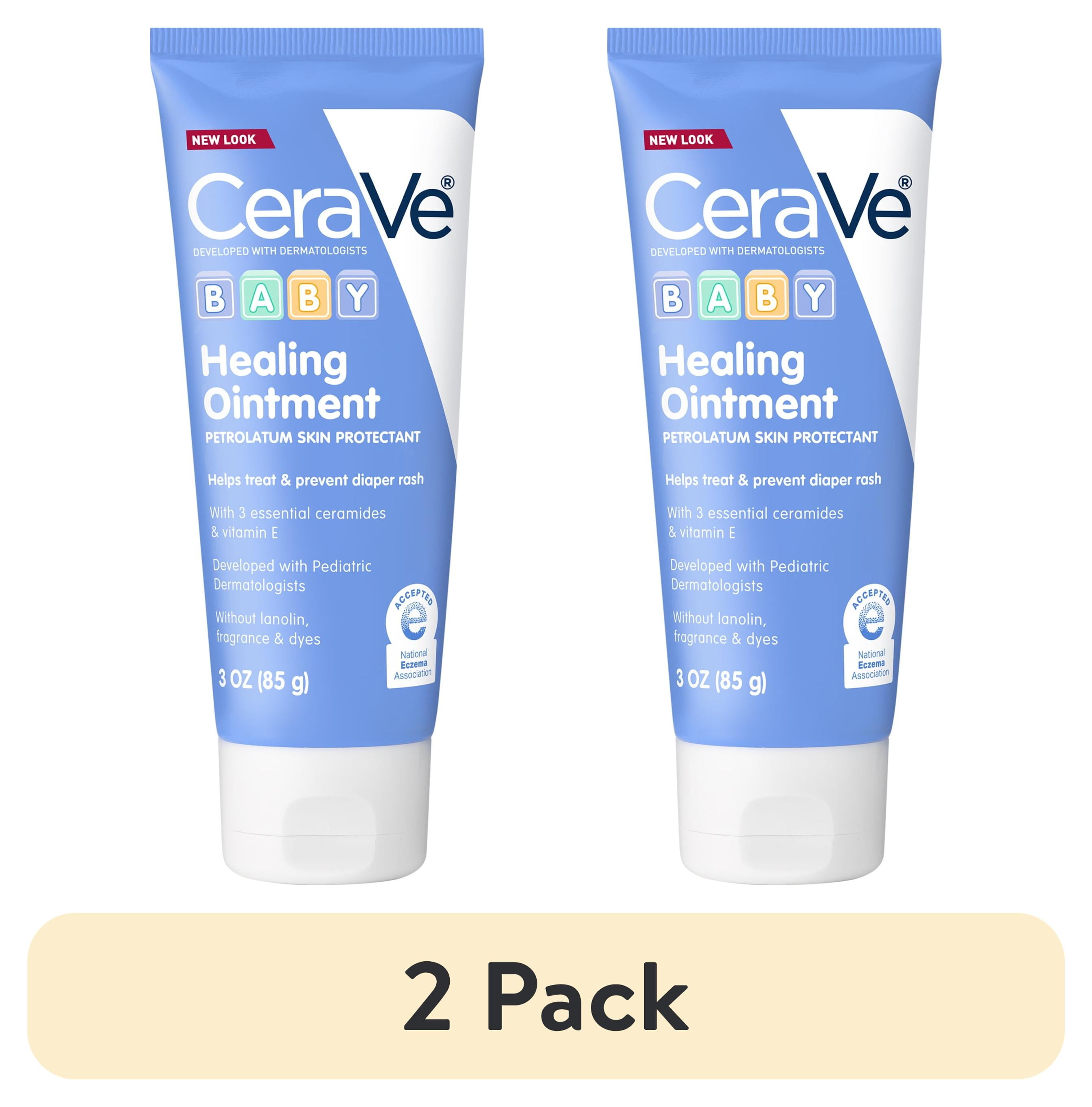 (2 pack) CeraVe Baby Healing Ointment for Diaper Rash & Cracked Chafed ...