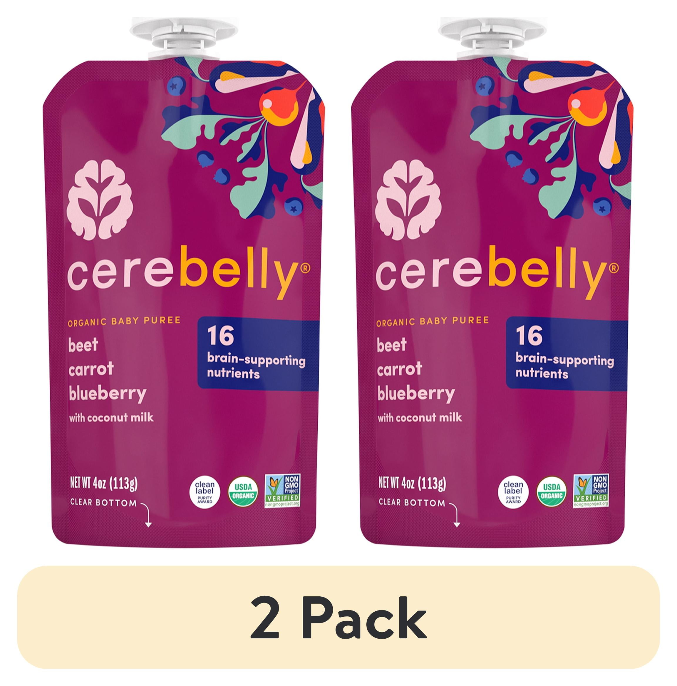 (2 pack) Cerebelly Organic Stage 2 Beet Carrot Blueberry with Coconut ...