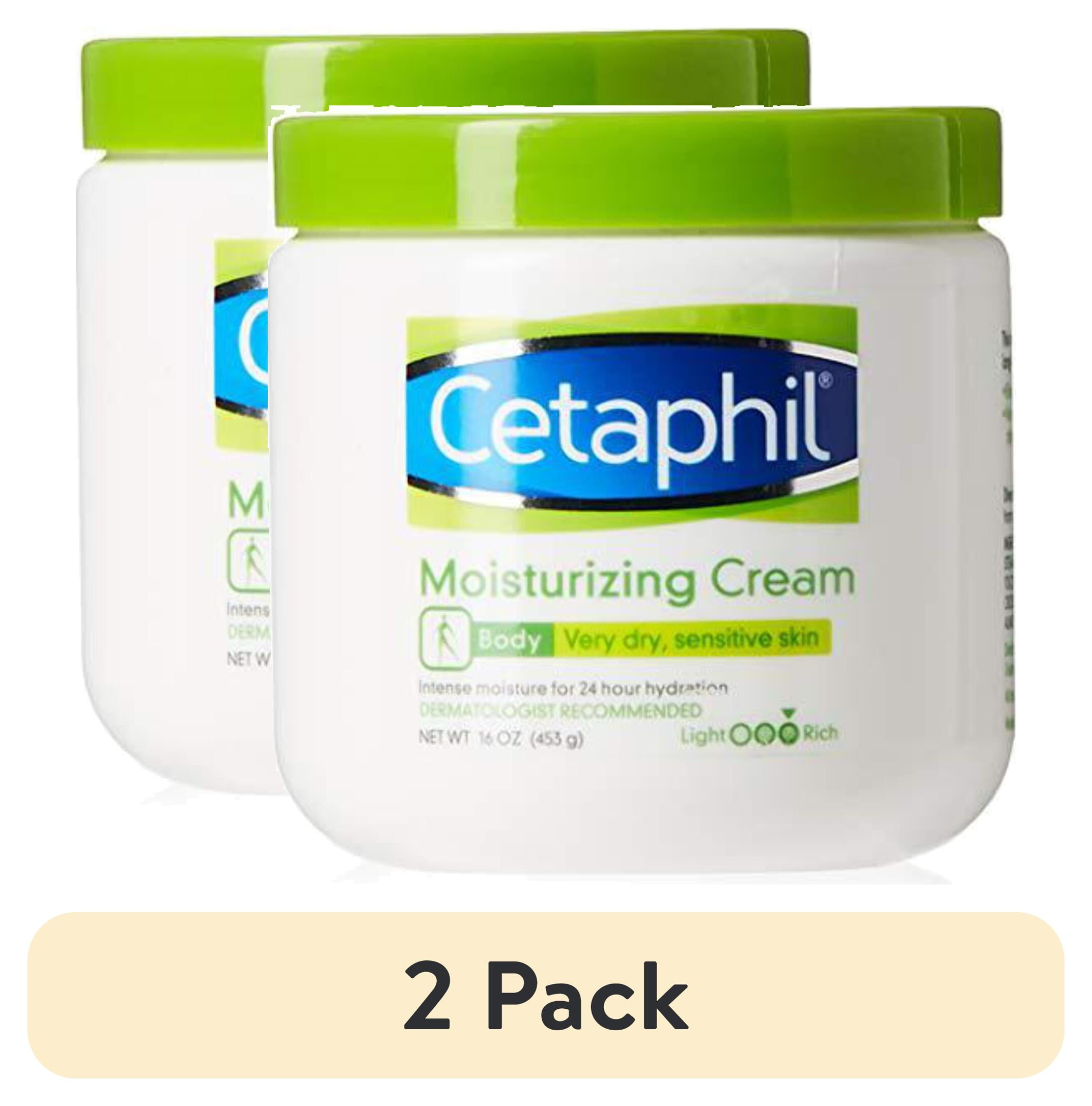 (2 pack) Cetaphil Moisturizing Cream, Hydrating Moisturizer For Dry To ...