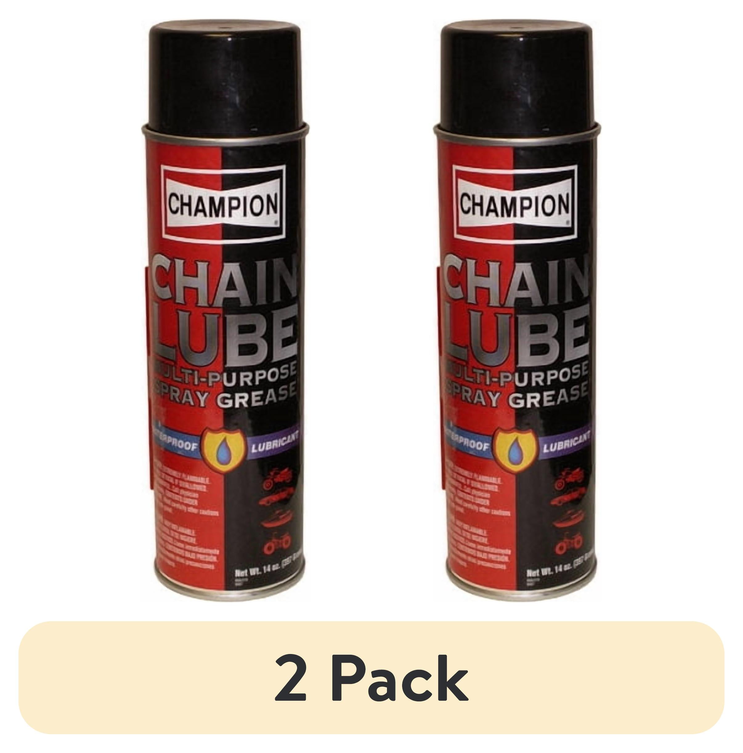 (2 pack) Champion Chain Lube Multi-Purpose Spray Grease - Walmart.com