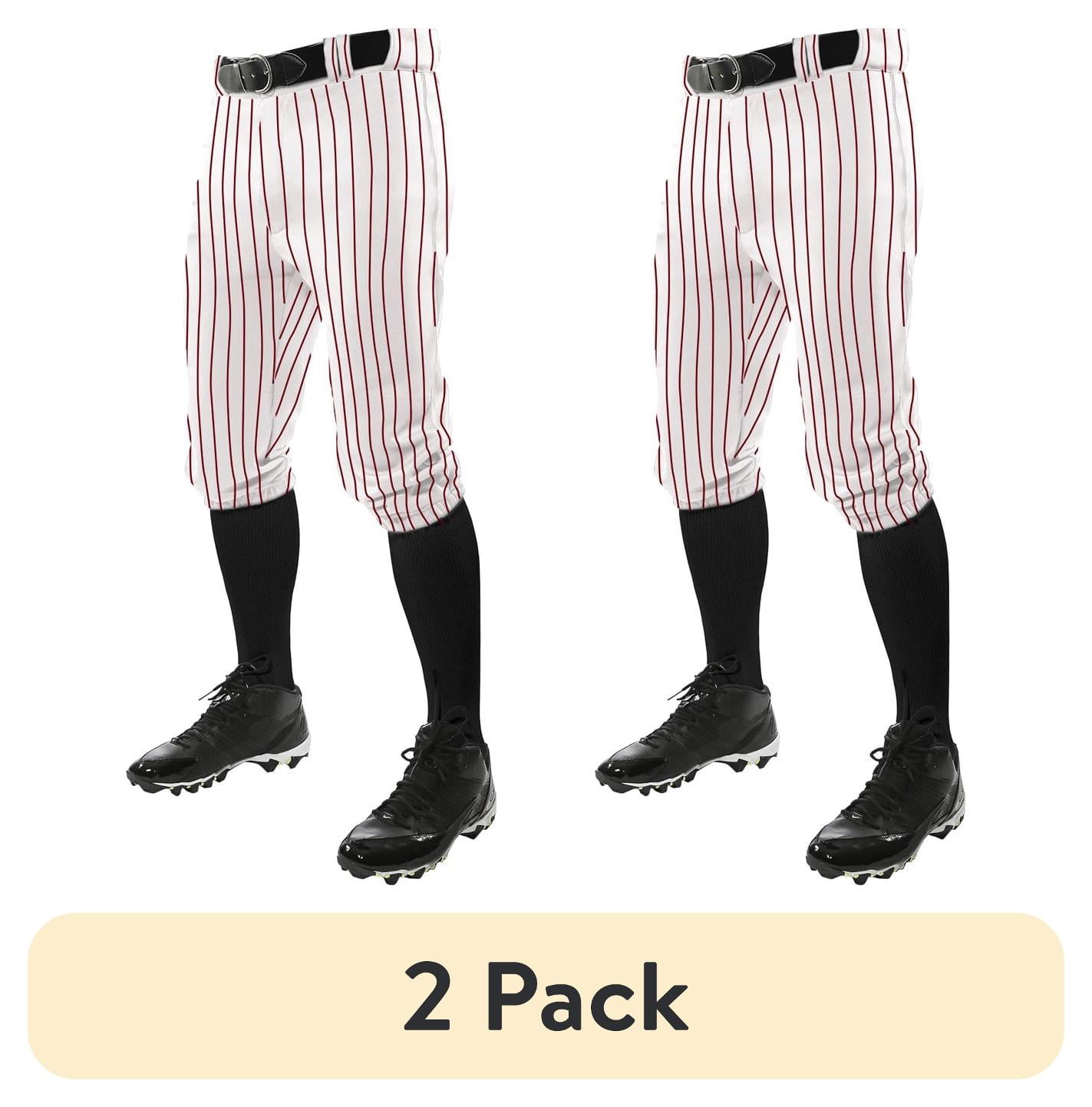 (2 pack) Champro Youth Triple Crown Knicker Pinstripe Baseball Pant ...