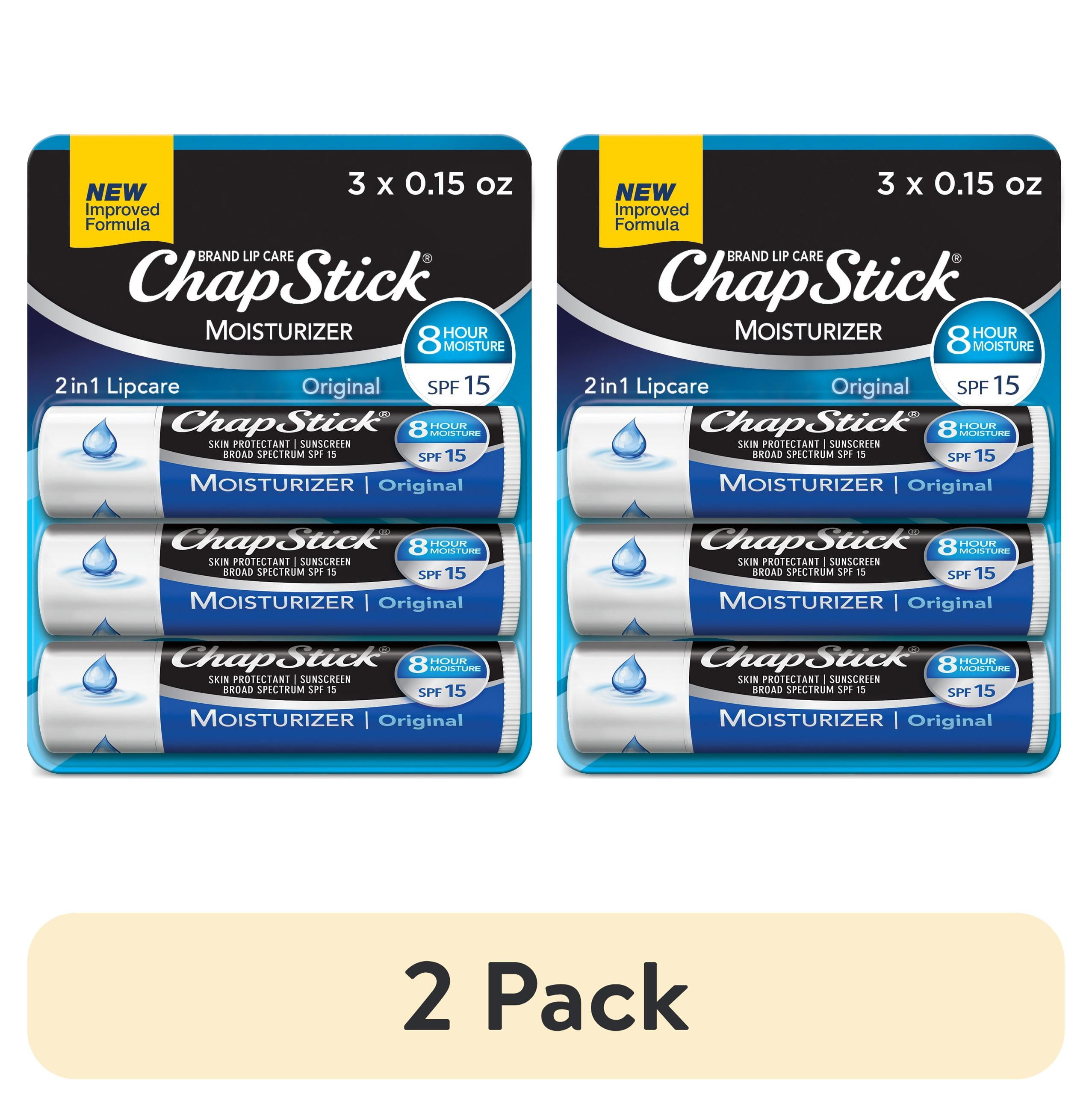 (2 pack) ChapStick Lip Moisturizer and Skin Protectant Lip Balm Tube ...