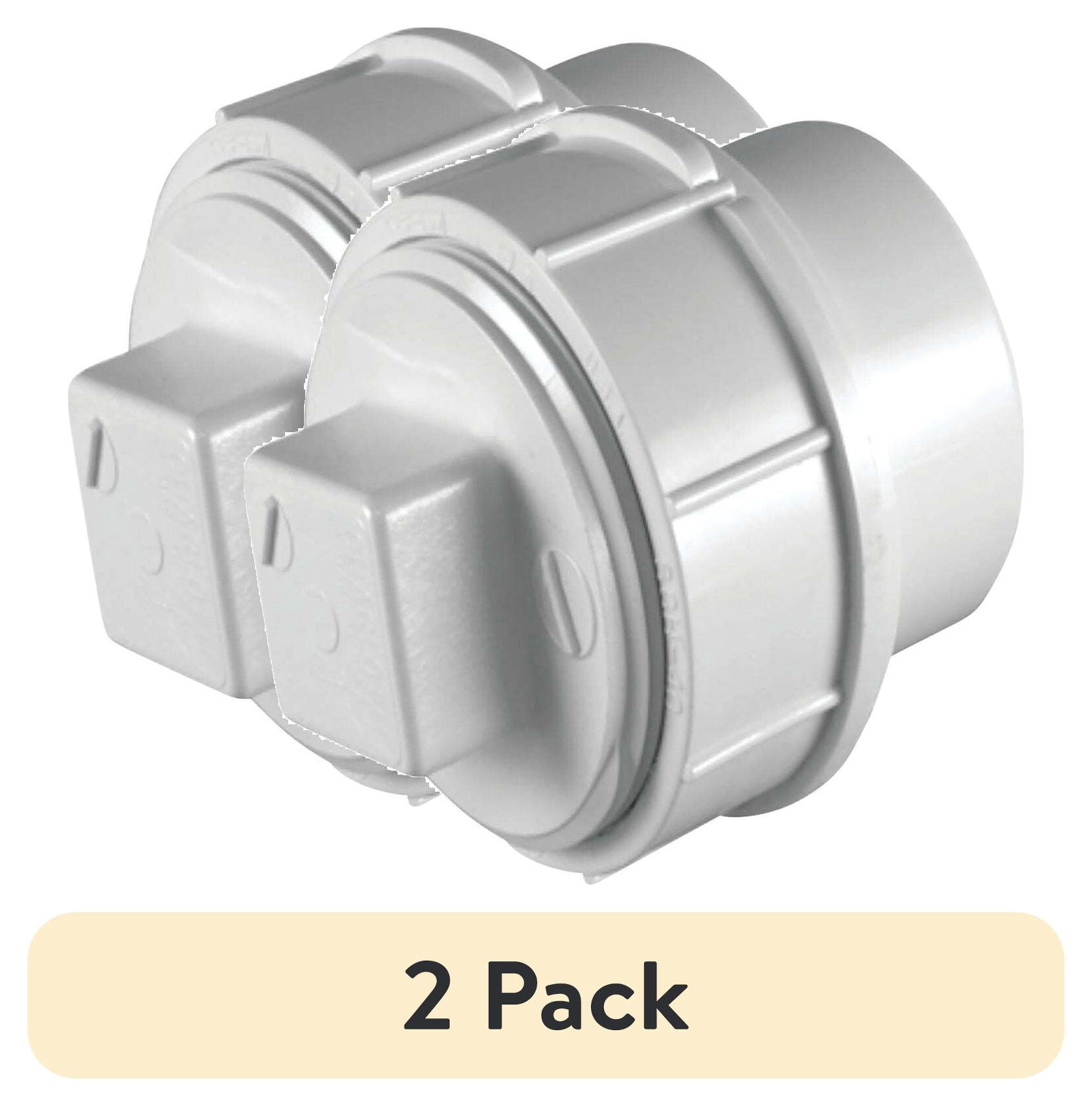 (2 pack) Charlotte Pipe Schedule 30 3 in. PVC Clean-Out Plug - Walmart.com